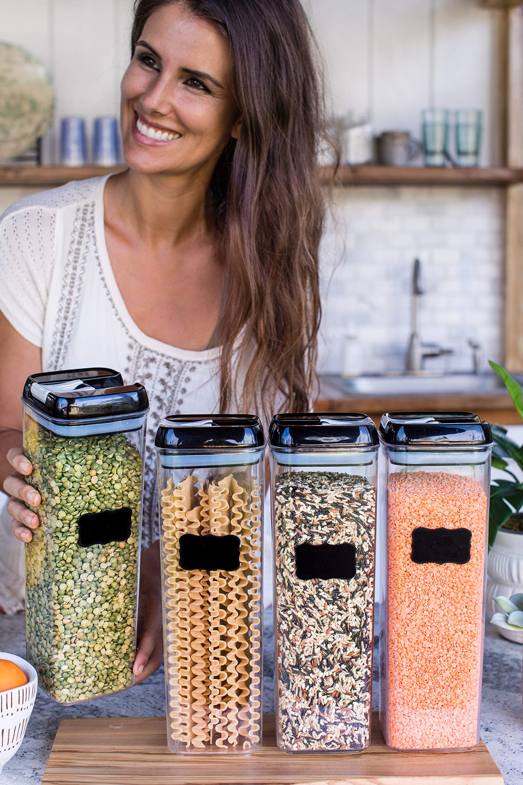 Simply Gourmet Food Storage Containers for Kitchen Organization - Pack ...