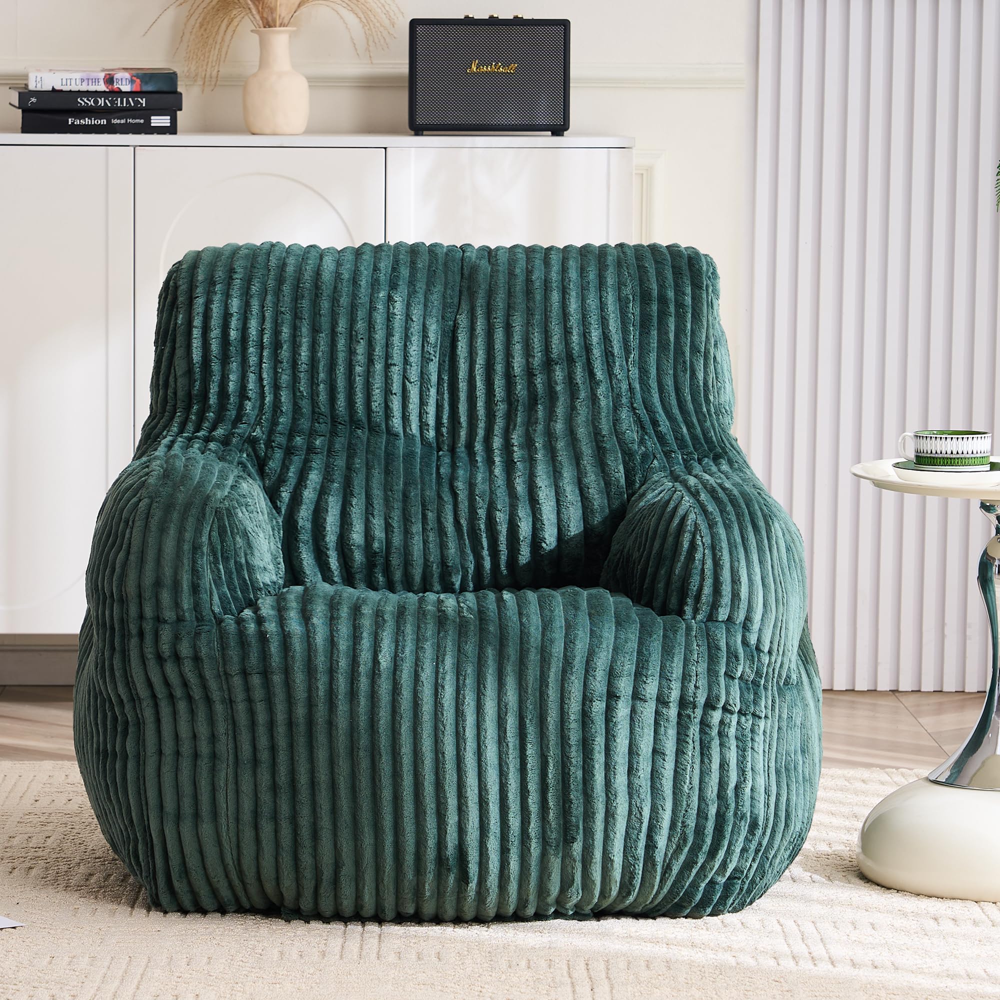 Amazon.com: FOXHUNTER Large Bean Bag Chairs for Adults, Giant Bean Bag ...