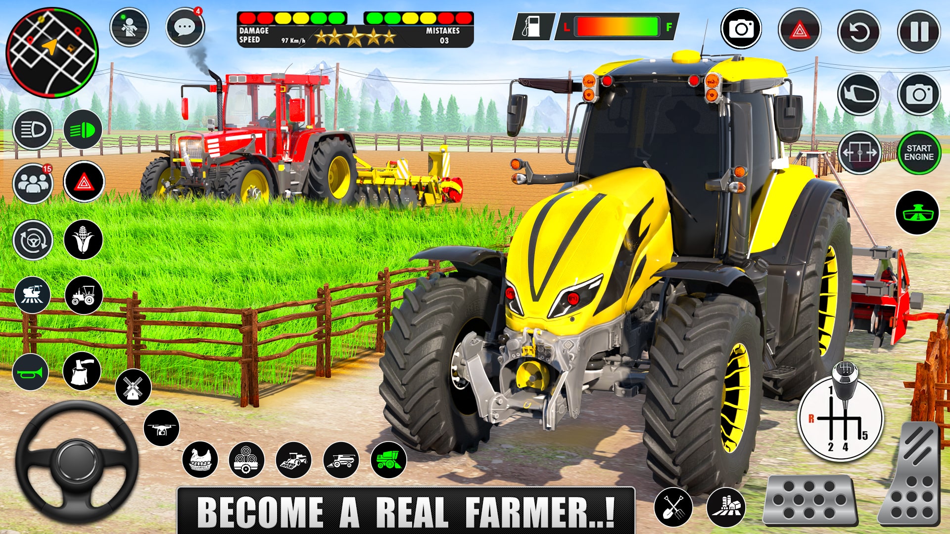 Real Tractor Driving Farming Games : Farm Tractor Simulator Farming ...