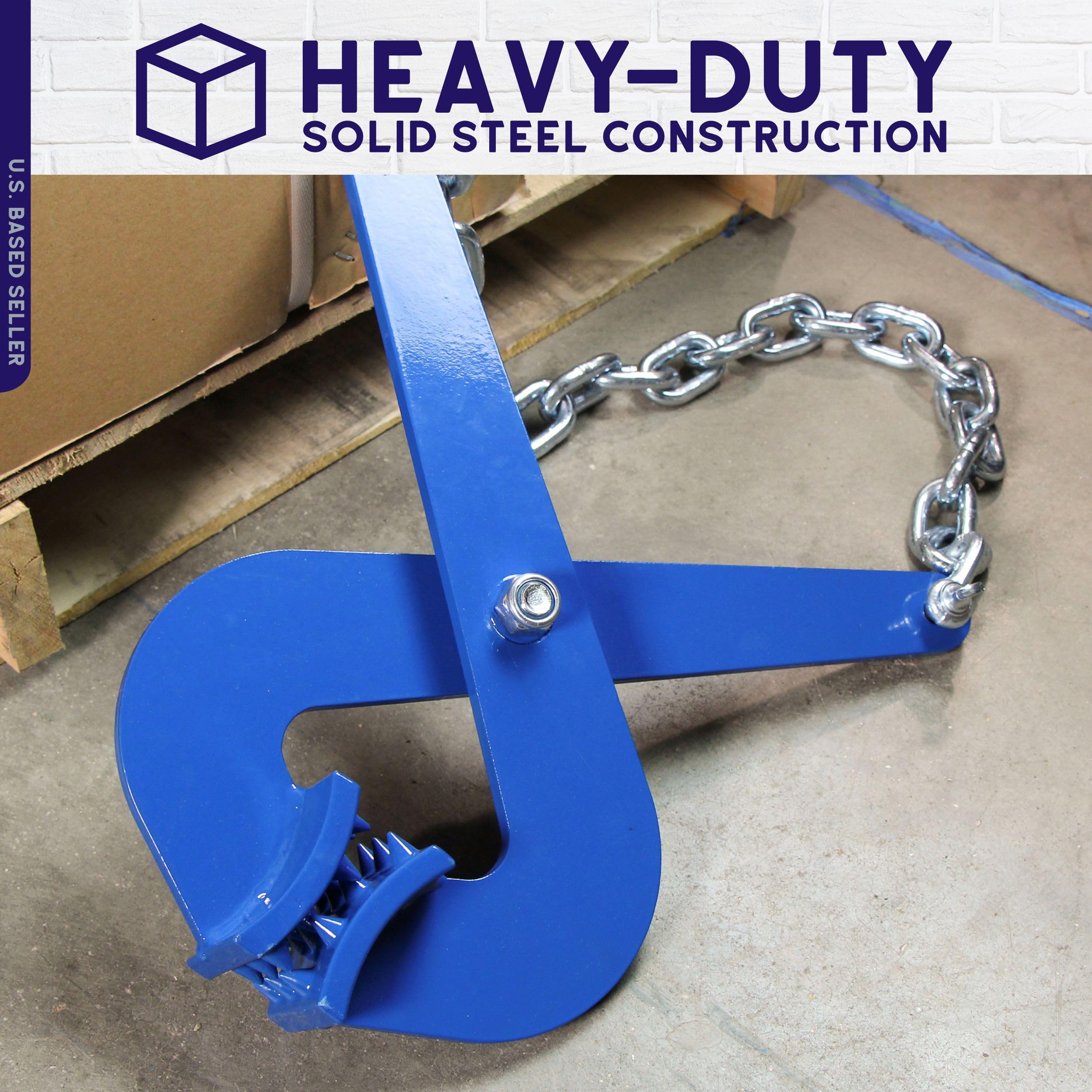 Snapklik.com : BISupply Pallet Puller Clamp - 5000 Pound Capacity 7 ...