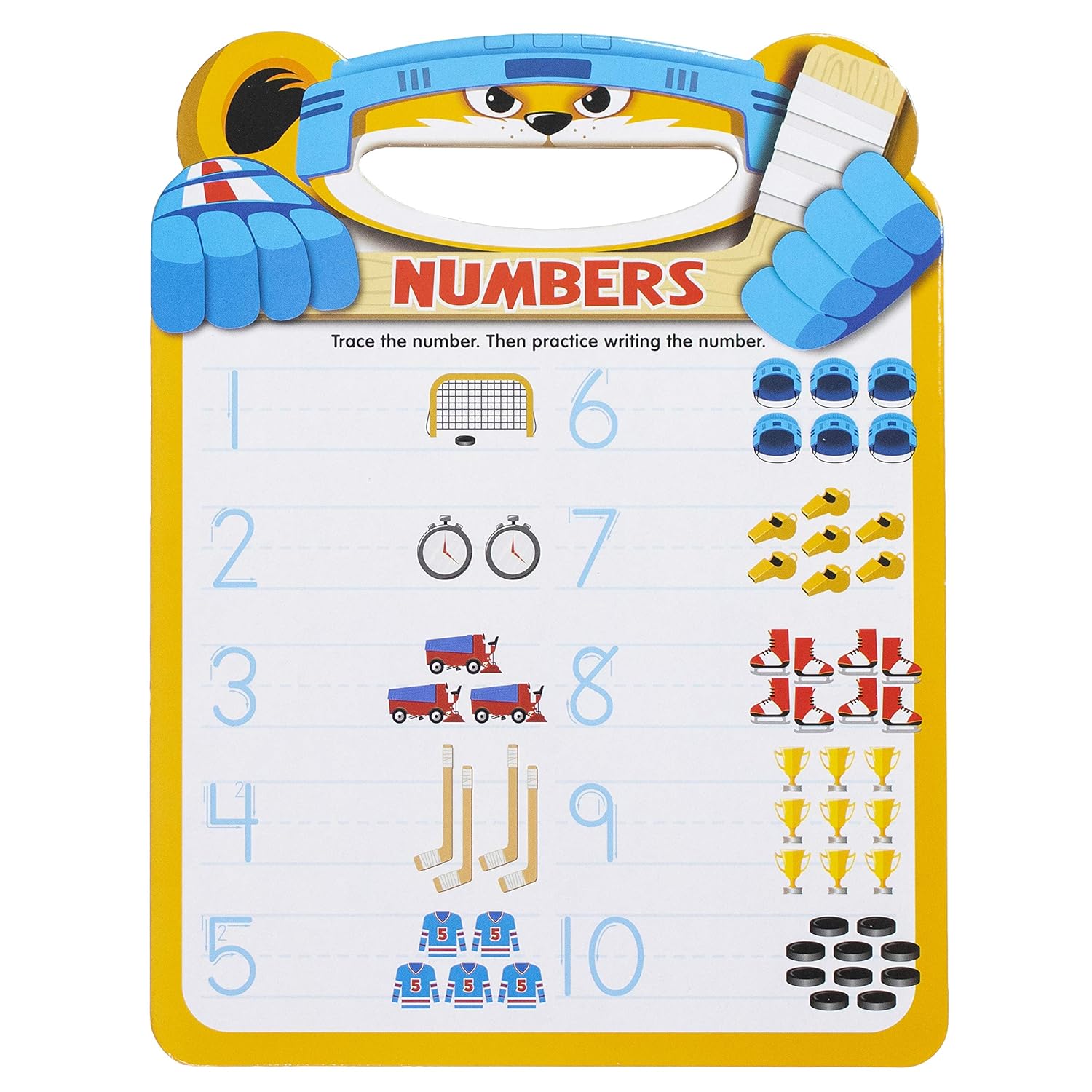 Amazon.com: Active Minds - Numbers Write-and Erase Wipe Clean Learning ...