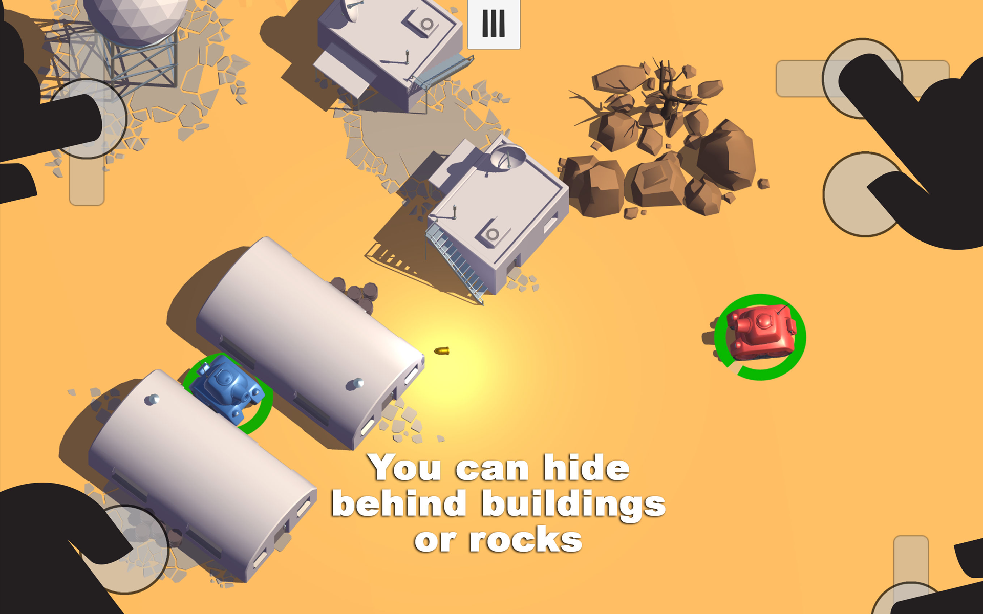 Tanks 3D for 2 players on 1 device - split screen - Play with your ...