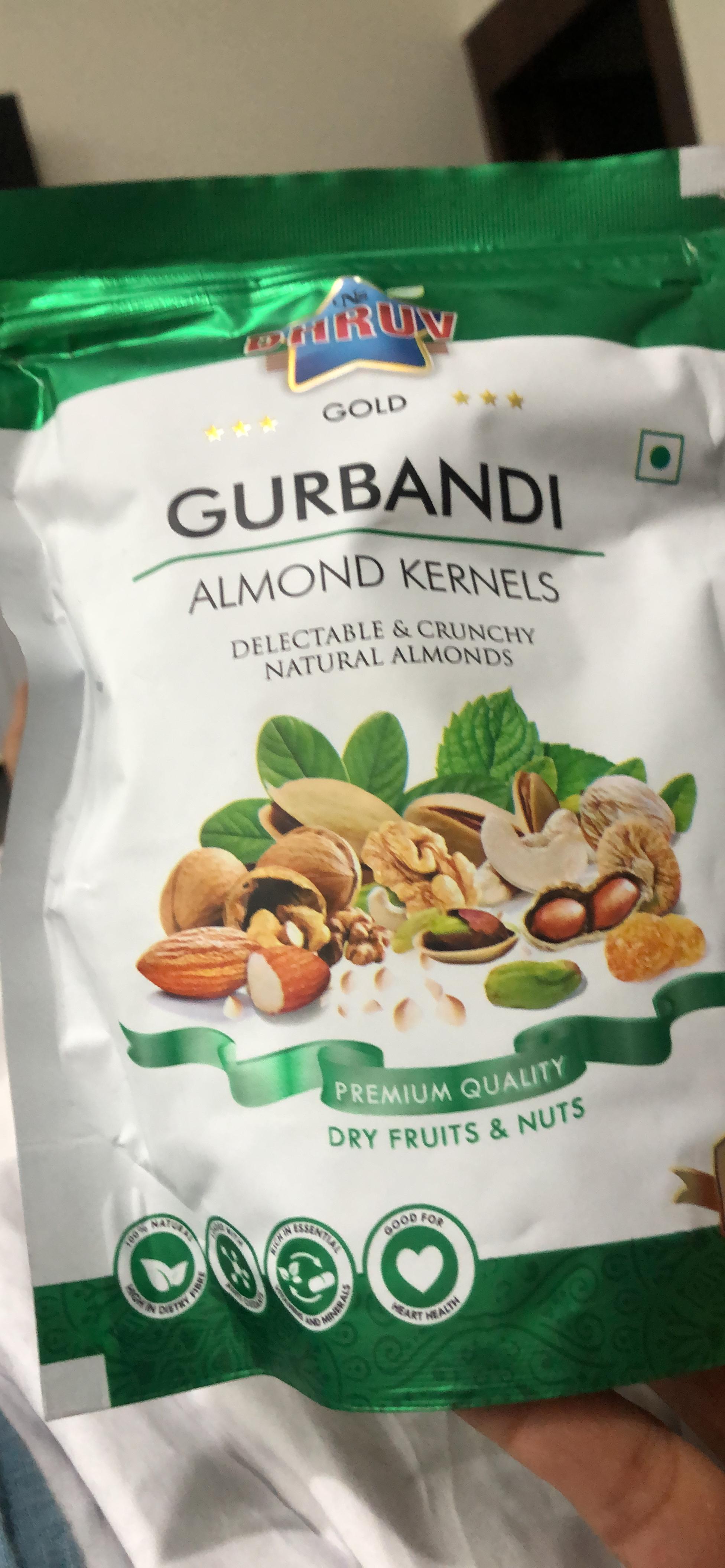 DHRUV Gold Gurbandi Almond Kernels | 100% Pure Afghani Choti Badam Giri ...