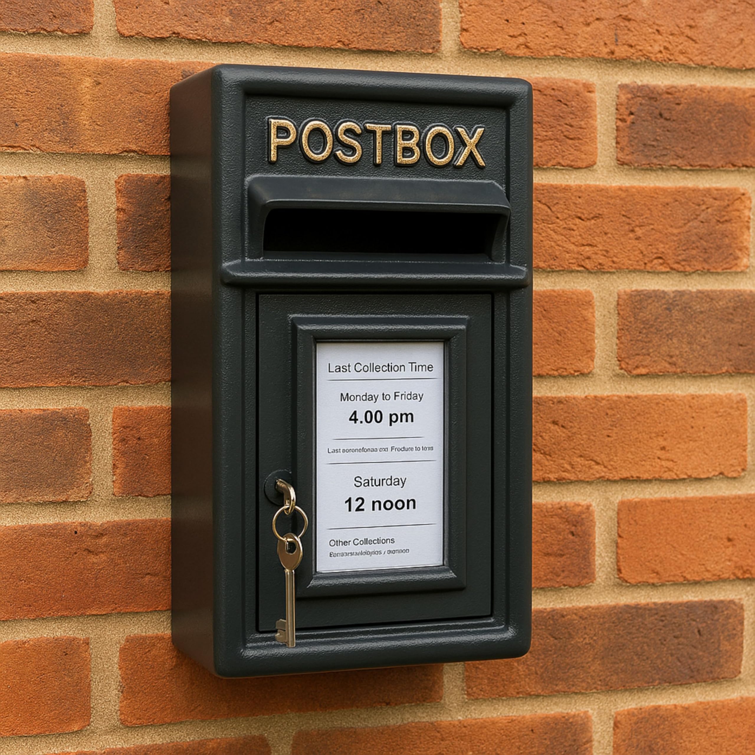 Wall Mounted Lockable Letter Box