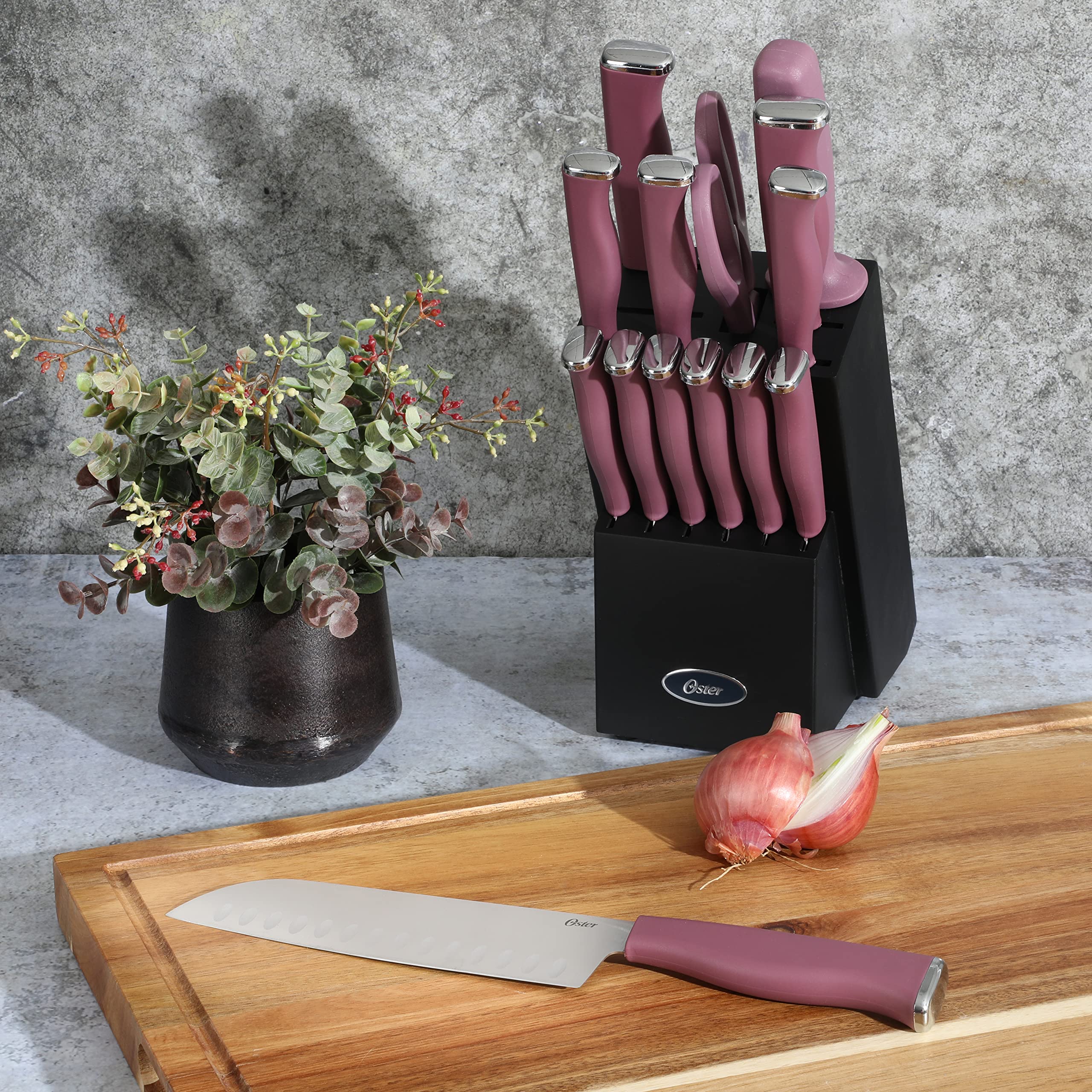 Oster Purple Appliances Amazon.com: Oster Langmore 15 Piece Stainless