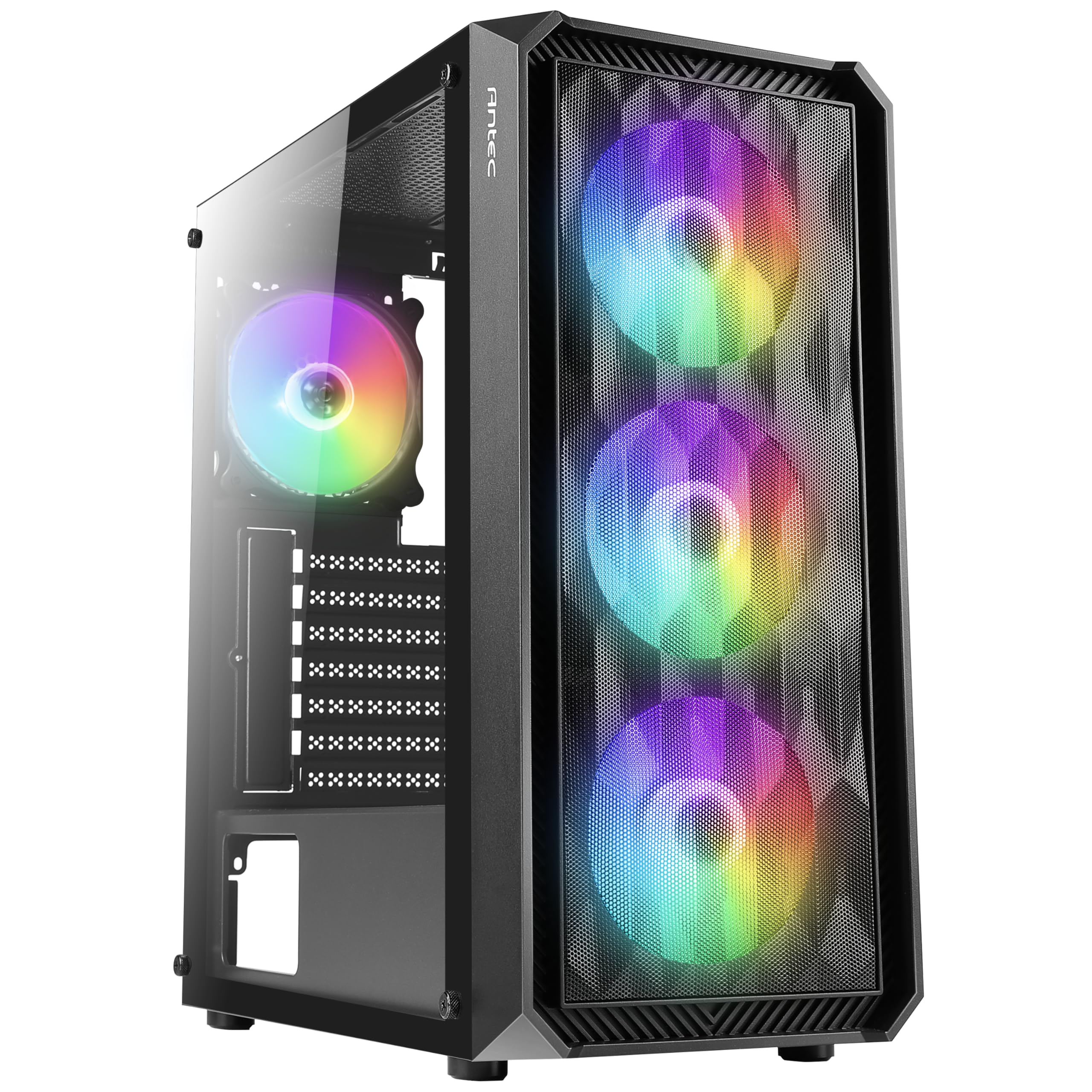 Buy Antec NX292 ARGB ATX Mid-Tower Case, Tempered Glass Side Panel ...
