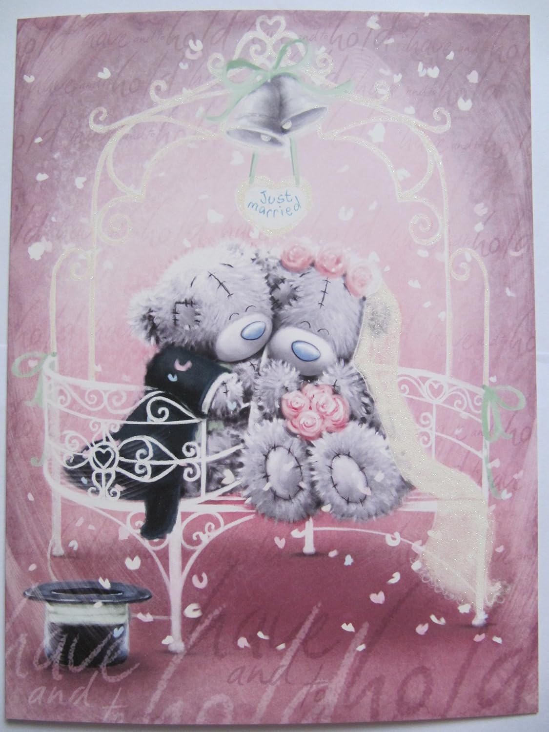 Amazon.com: LARGE ME TO YOU TATTY TED COLOURFUL JUST MARRIED WEDDING ...