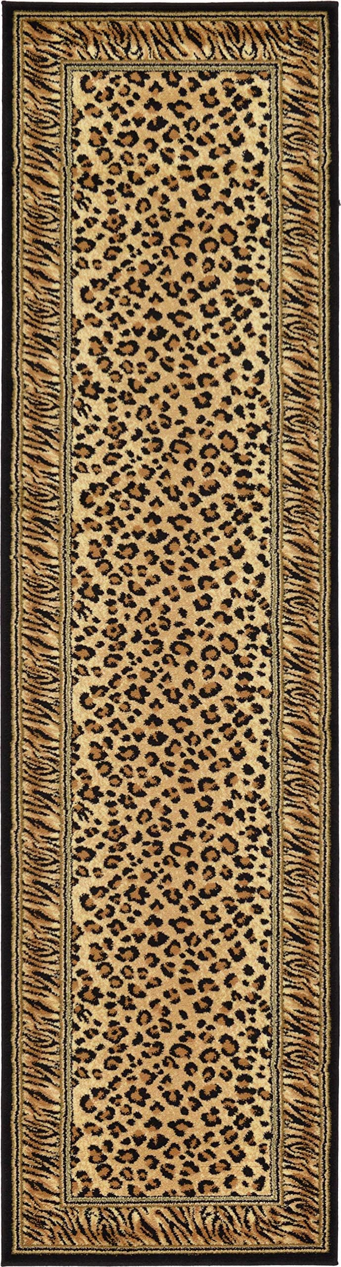 Amazon.com: Leopard Print Long Runner Rug for Hallway,Cheetah Safari ...