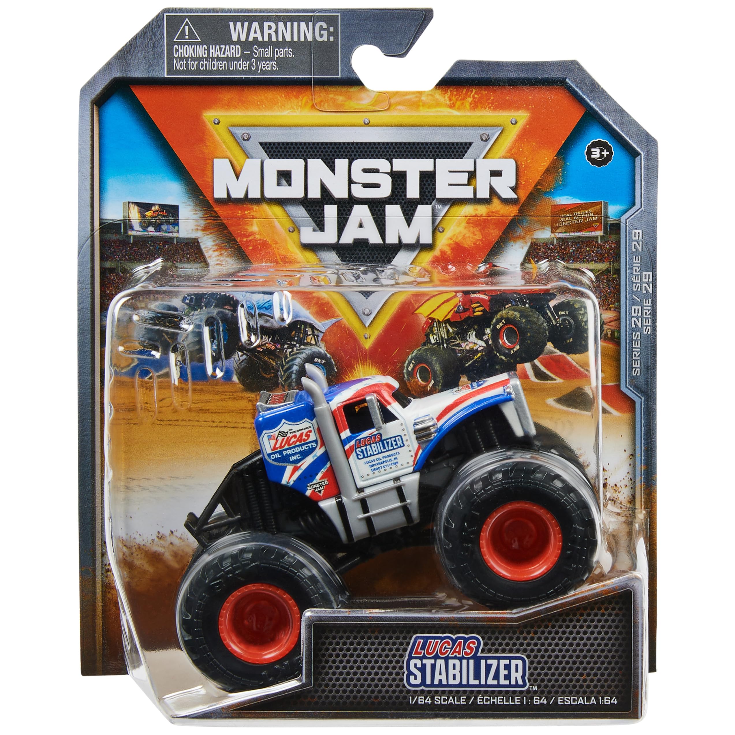 Amazon.com: Monster Jam, Official Lucas Stabilizer Monster Truck, Die ...