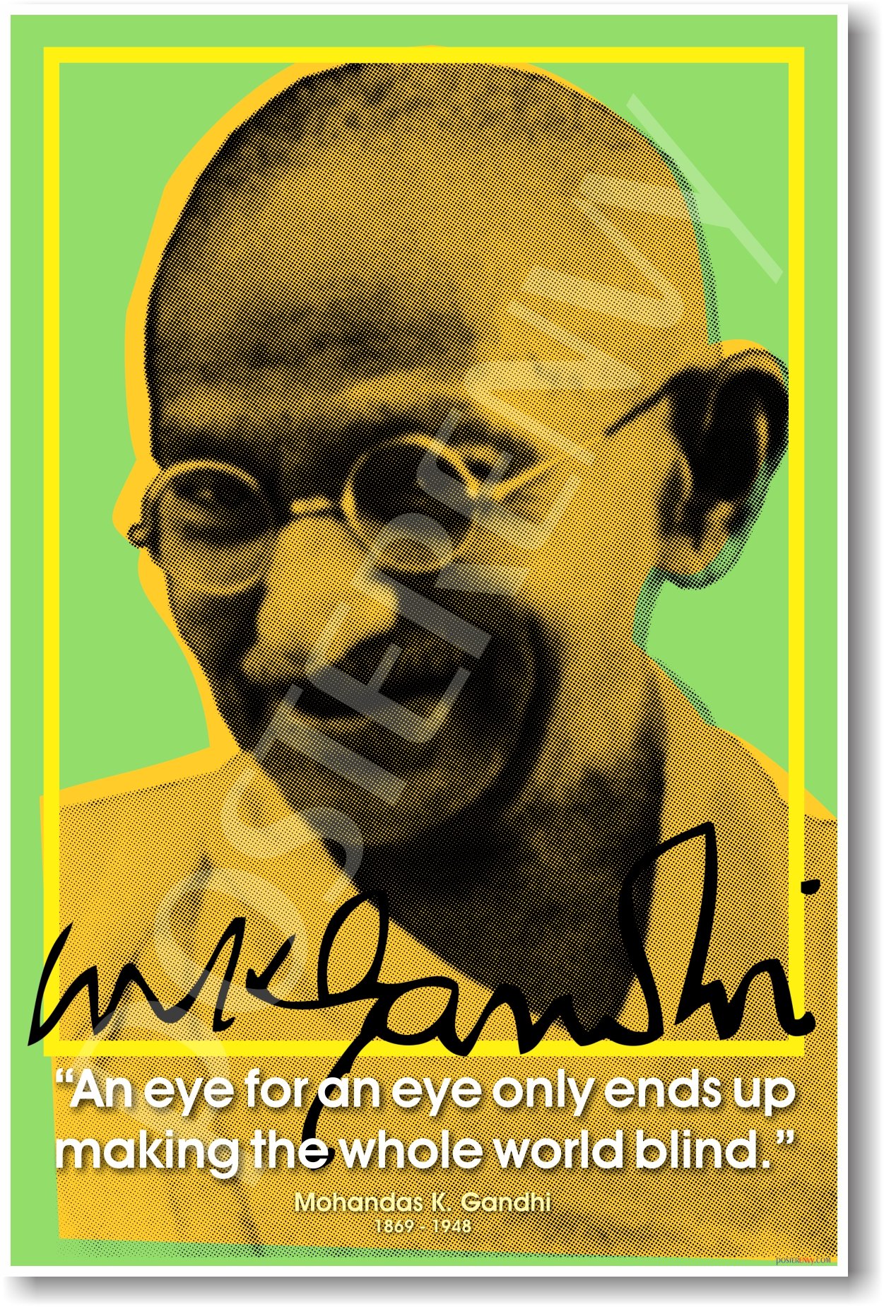Mohandas Gandhi An Eye For An Eye Only Ends Up | Desertcart INDIA