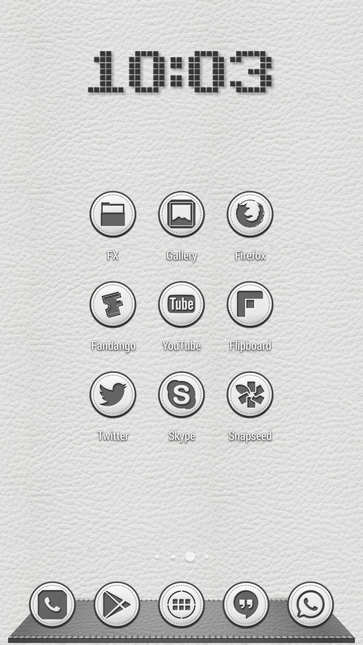 White Leather TSF Shell Theme:Amazon.de:Appstore for Android