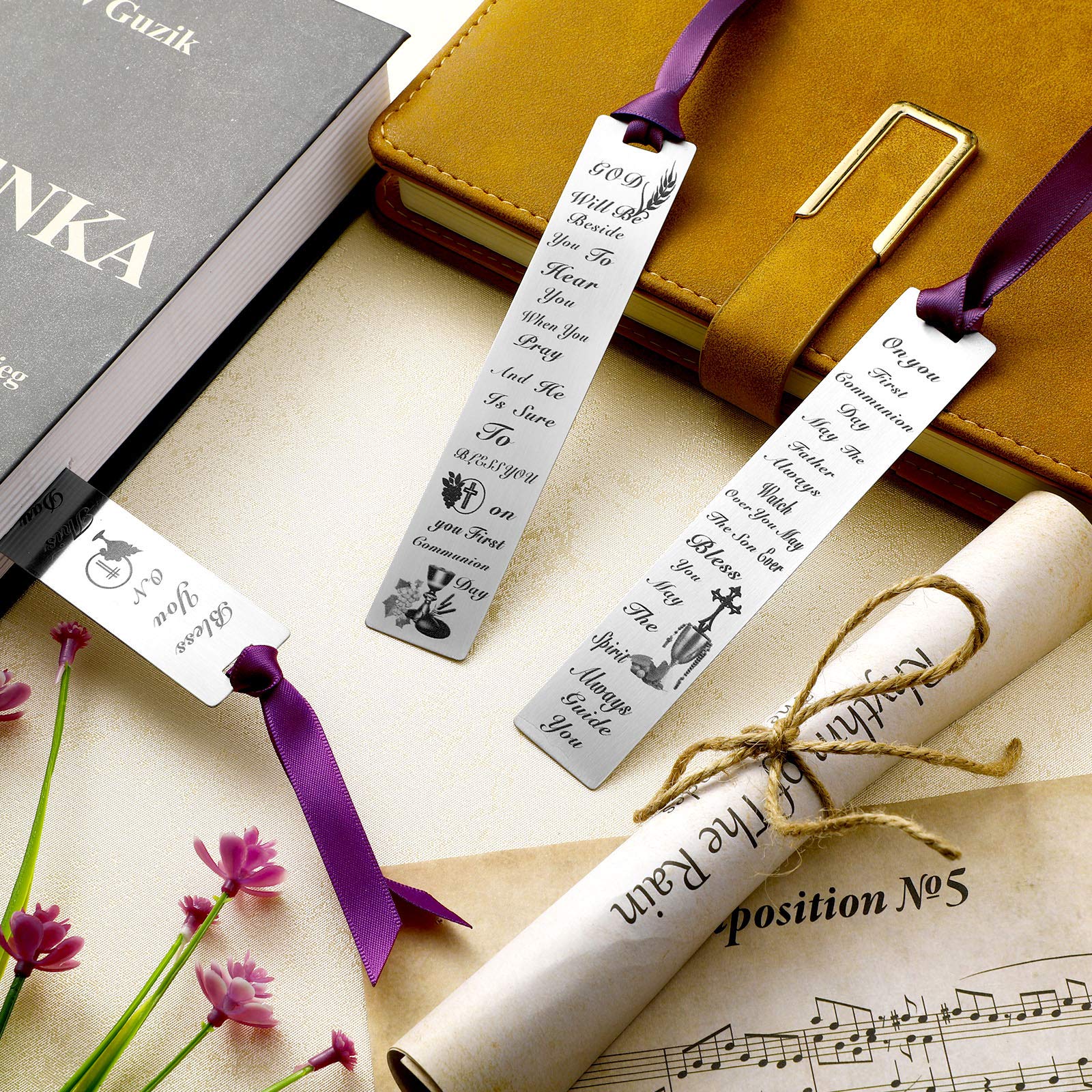 3 Pieces First Communion Bookmark First Holy Communion Bookmark ...