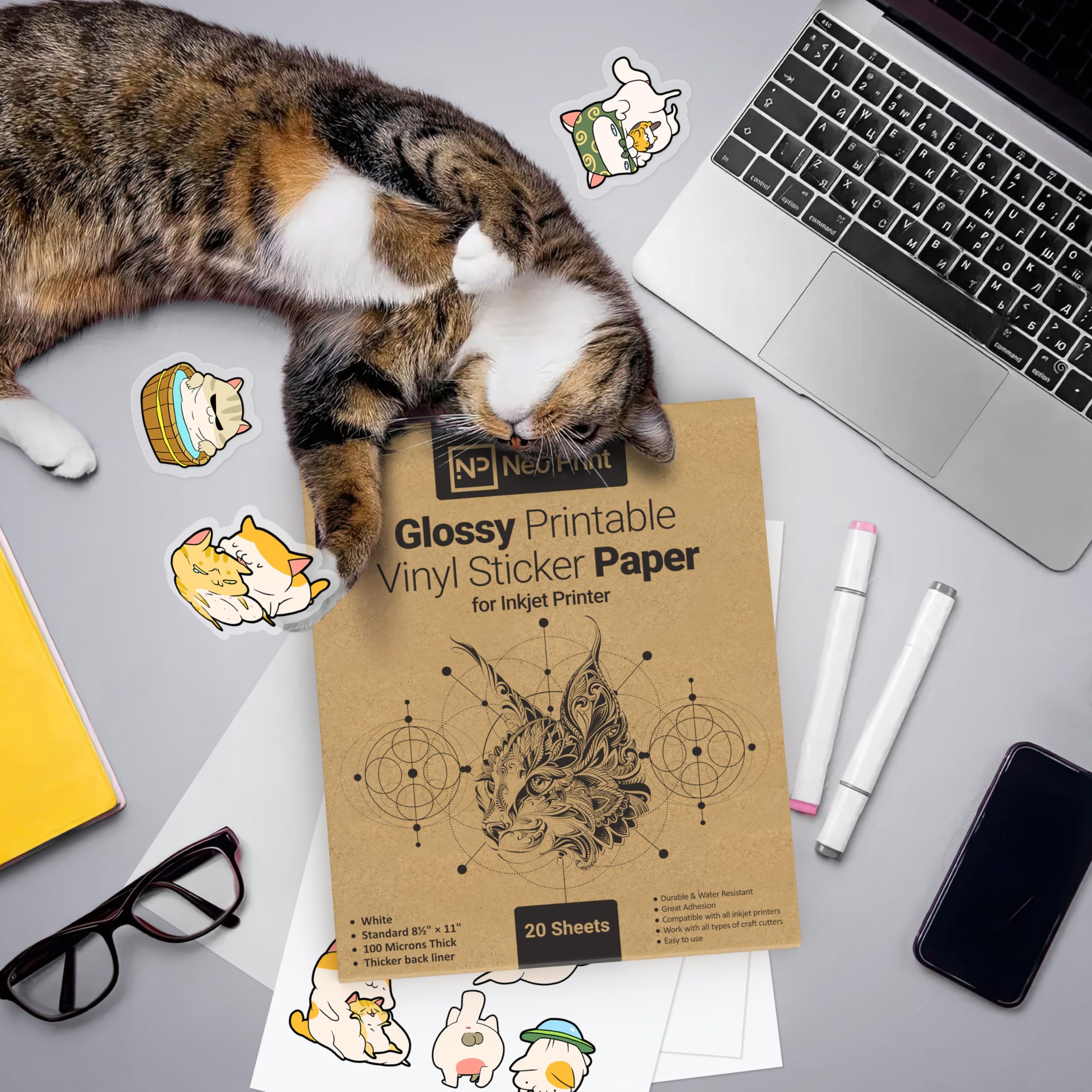Autocollant Personnalisé Koala Vinyl Sticker Paper For Inkjet Printer ...