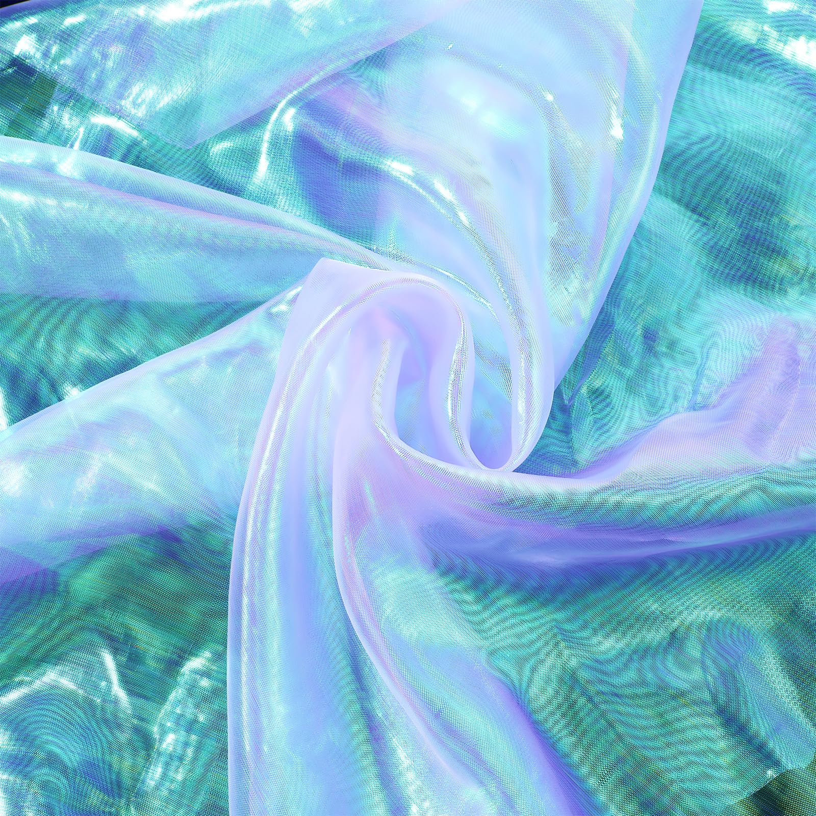 Amazon.com: Iridescent Fabric Organza Fabric Sheer 59 Inches Wide ...