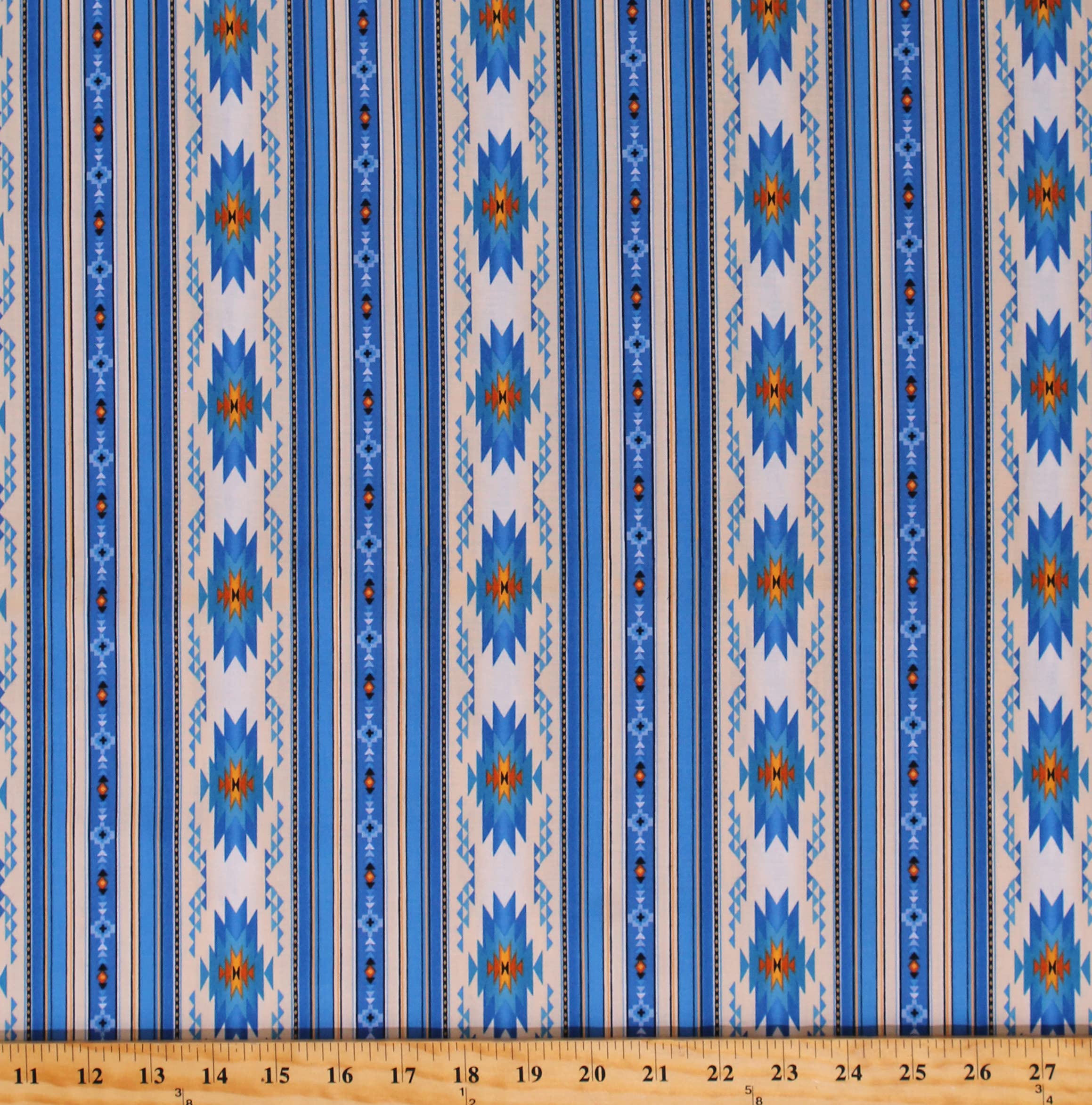 Tribal Print Pattern Blue