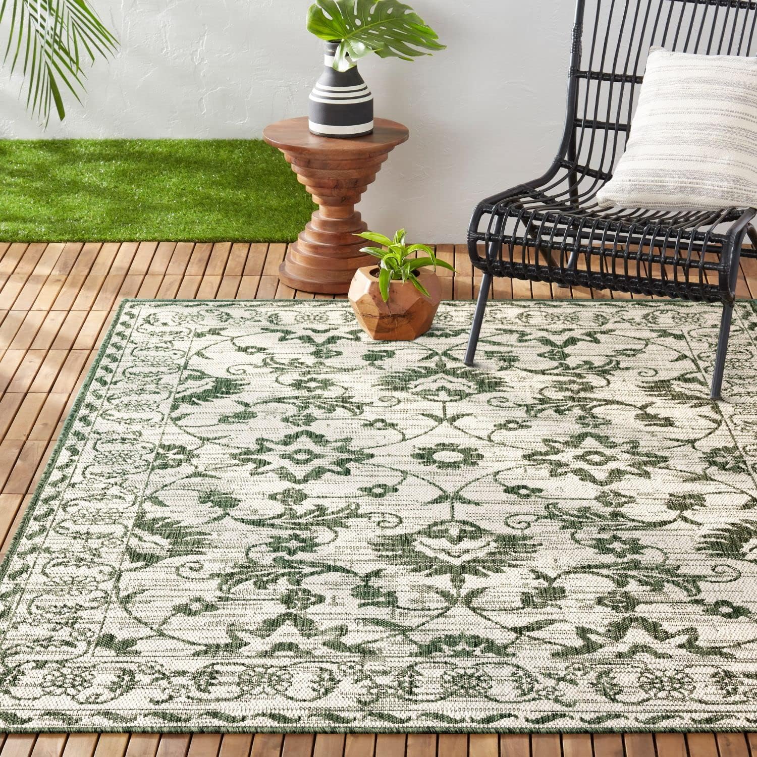 Amazon.com: Mad Mats Outdoor Rug, Reversible Plastic Mat for Patio ...