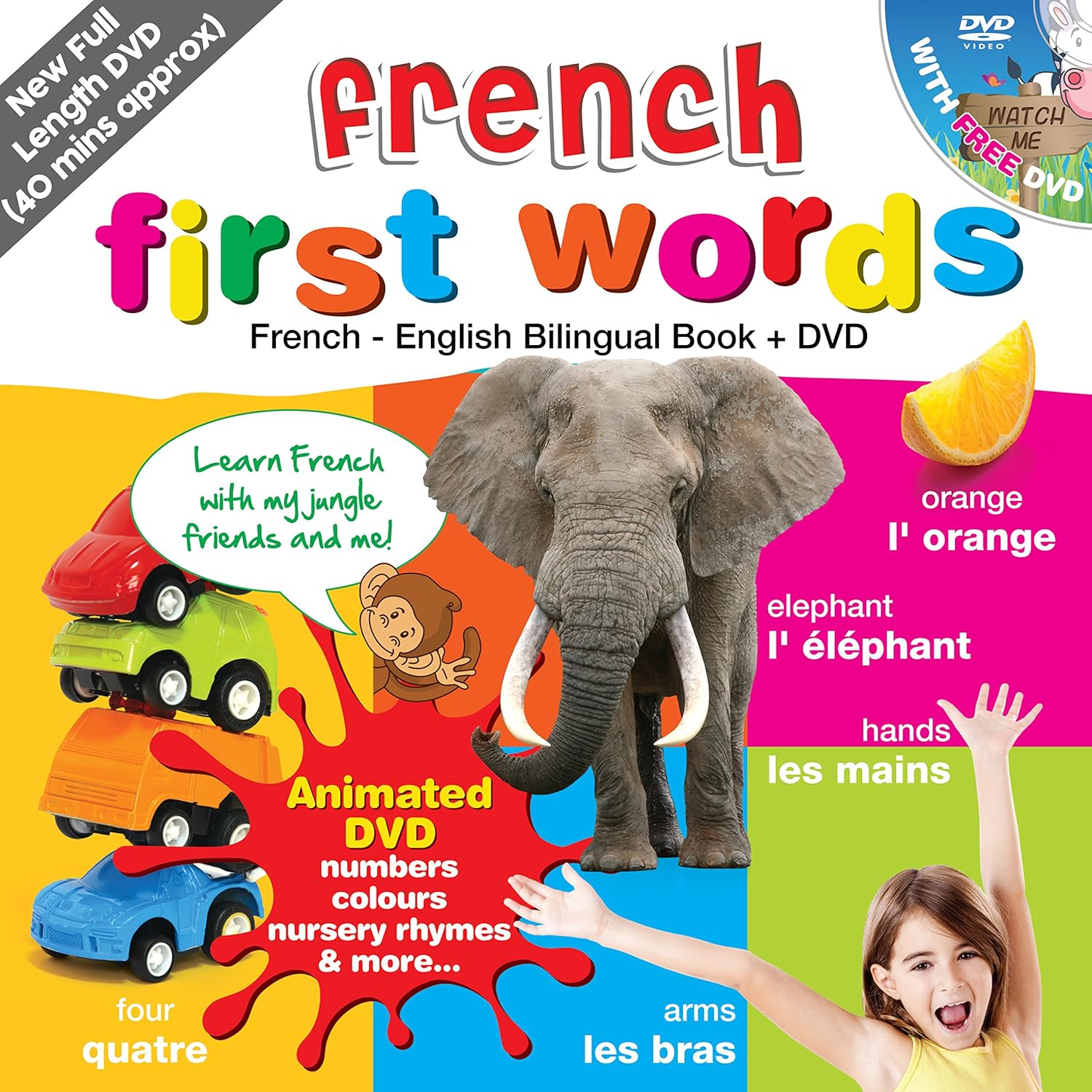 French for Kids First Words: French-English Bilingual Book + DVD (40 ...
