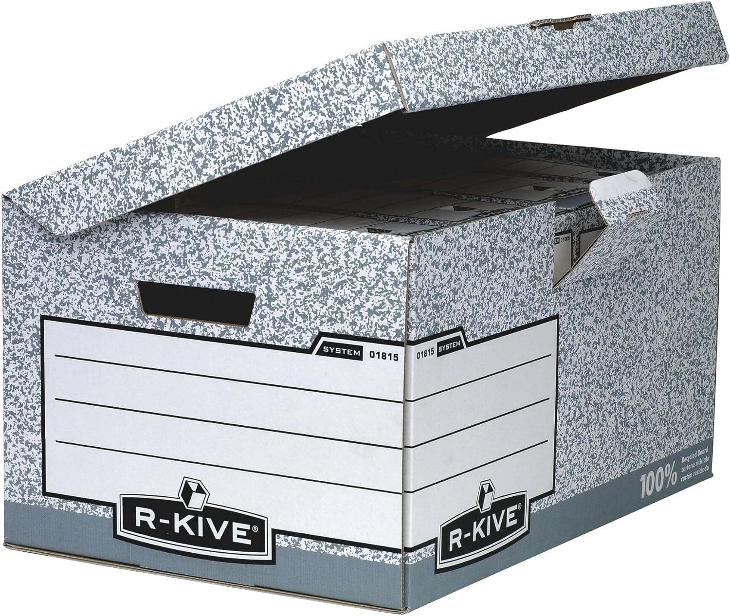 Fellowes R-Kive System Fliptop Storage Box - Grey : Amazon.co.uk ...