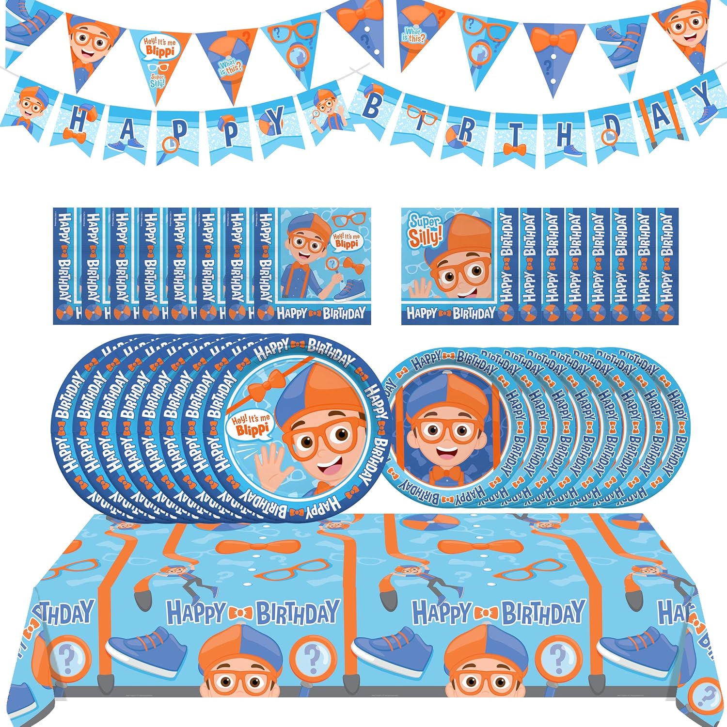 Amazon.com: Treasures Gifted Officially Licensed Blippi Birthday Party ...