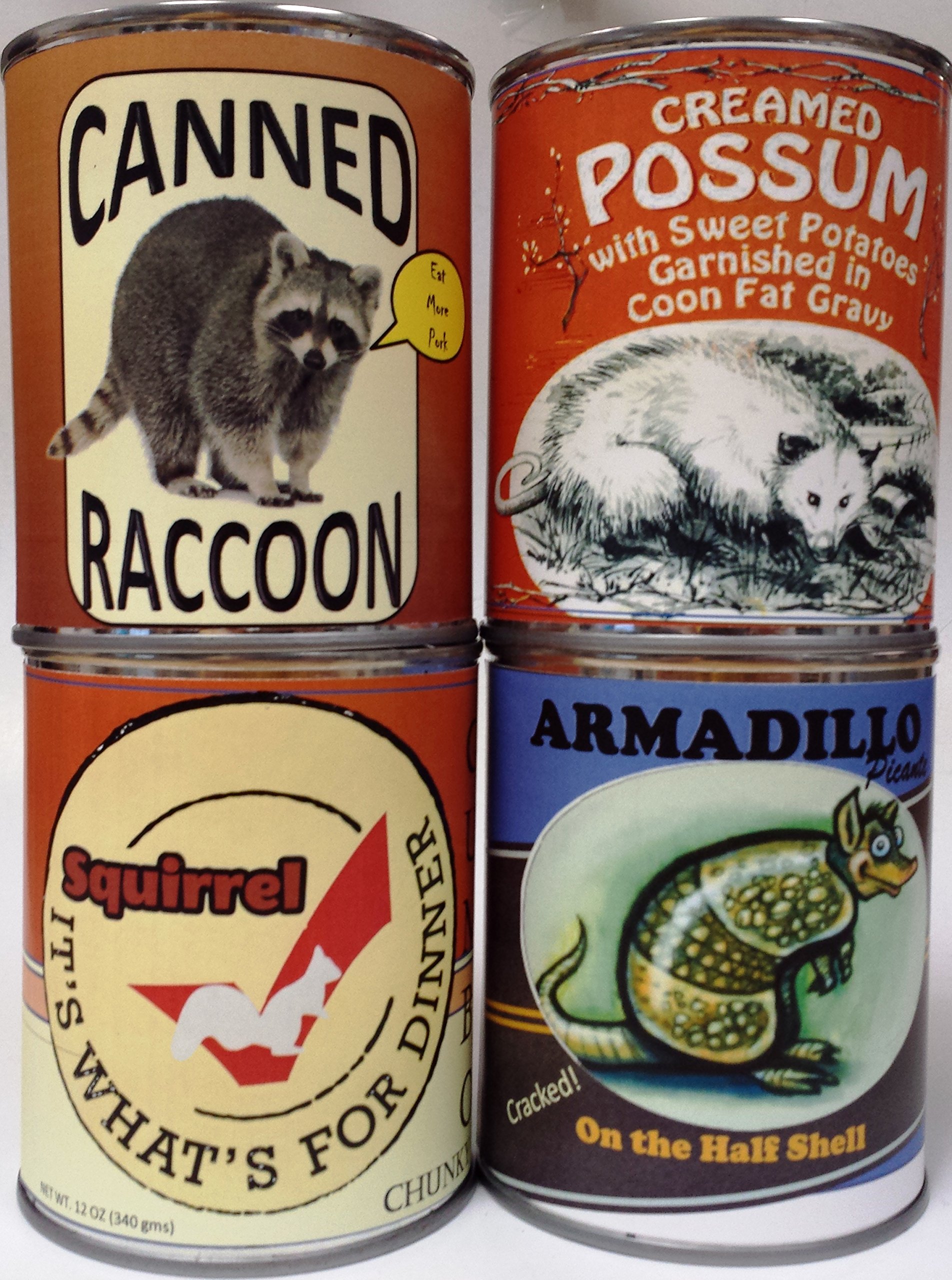 Amazon.com: Gag Canned Meat Combo Pack V: Creamed Possum, Armadillo ...