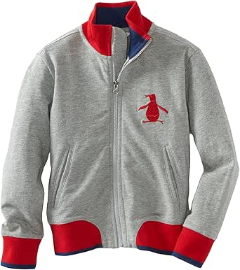 Amazon.com: Original Penguin Little Boys' Track Jacket, Rain Heather, 5 ...