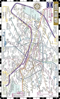 Streetwise Paris Metro Map - Laminated Metro Map of Paris, France ...
