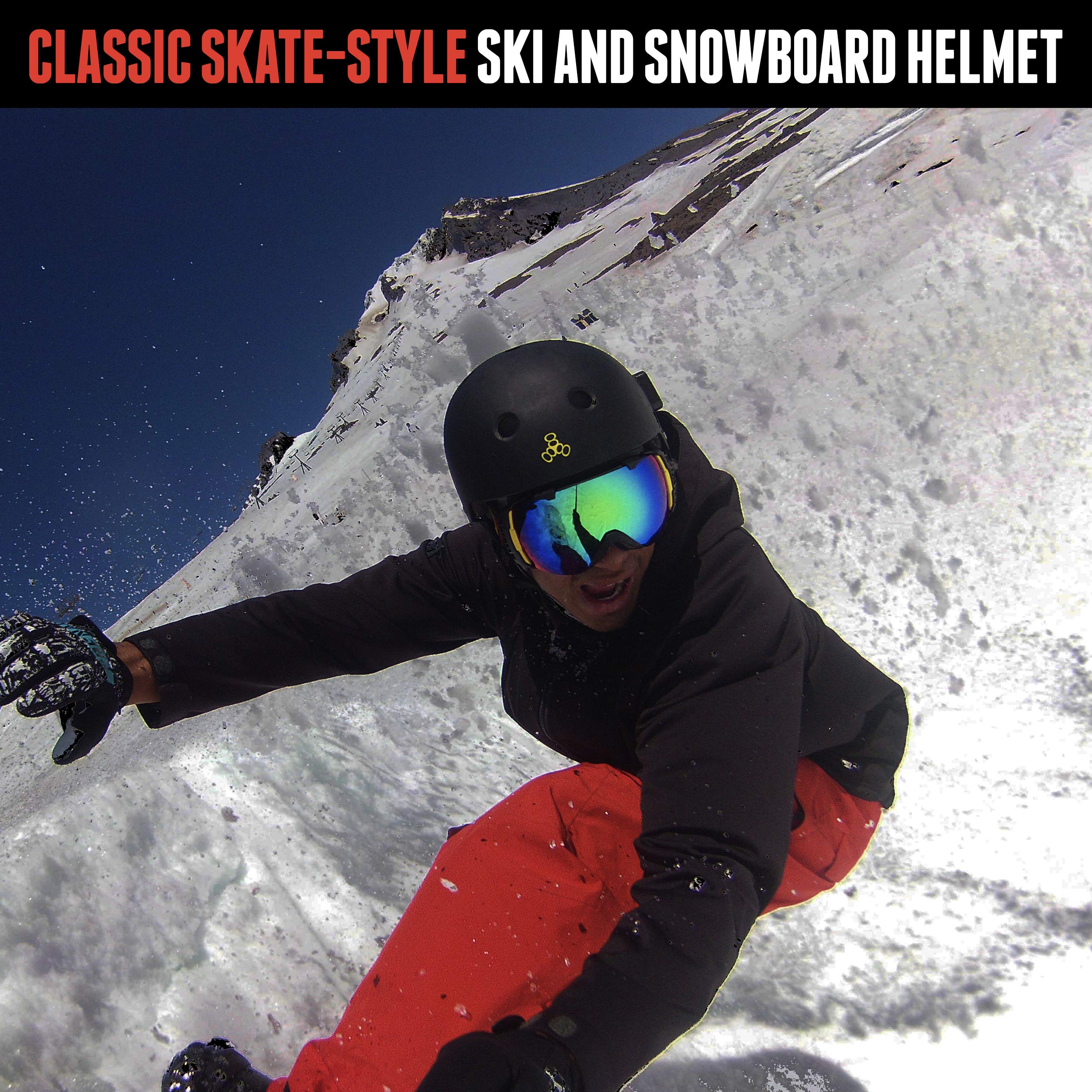 Snapklik.com : Triple Eight Snow Audio Ski And Snowboard Helmet