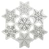 Amazon.com: 48 Pieces Snowflake Paper Placemats Winter Snowflake ...