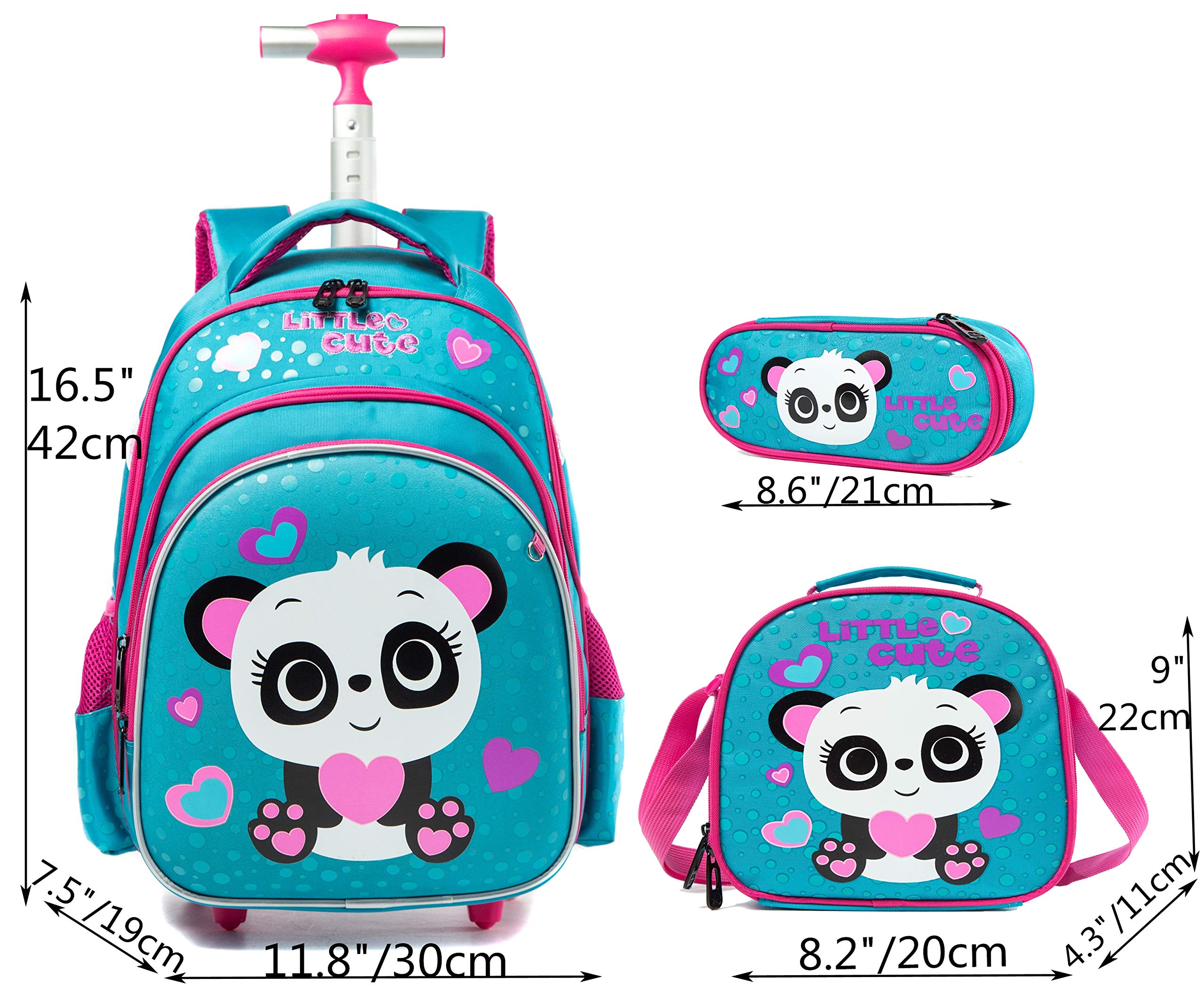 Girls Boys Rolling Backpacks Kids Backpack with Wheels for School Bags ...