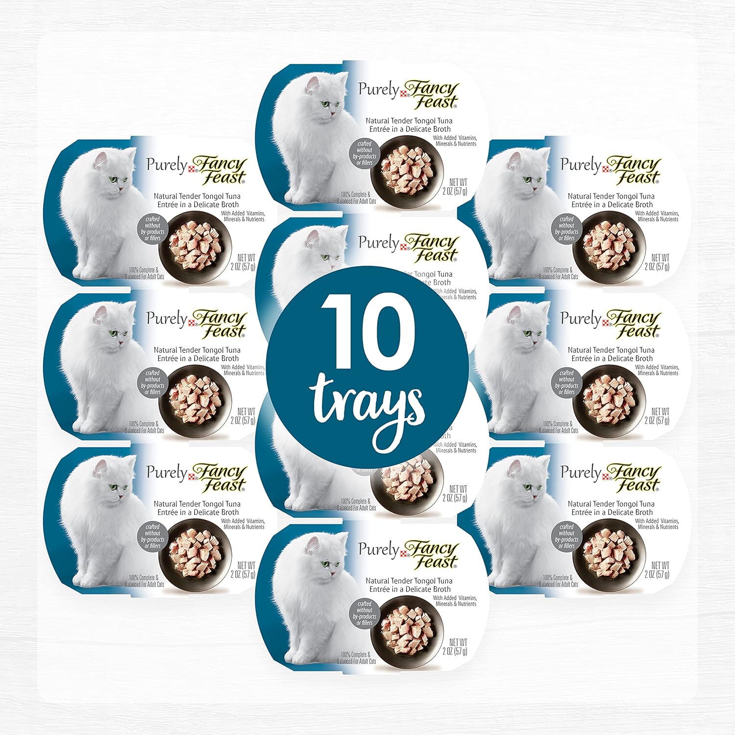 Fancy Feast Purina Purely Natural Entrees in a Delicate Broth Adult Wet ...