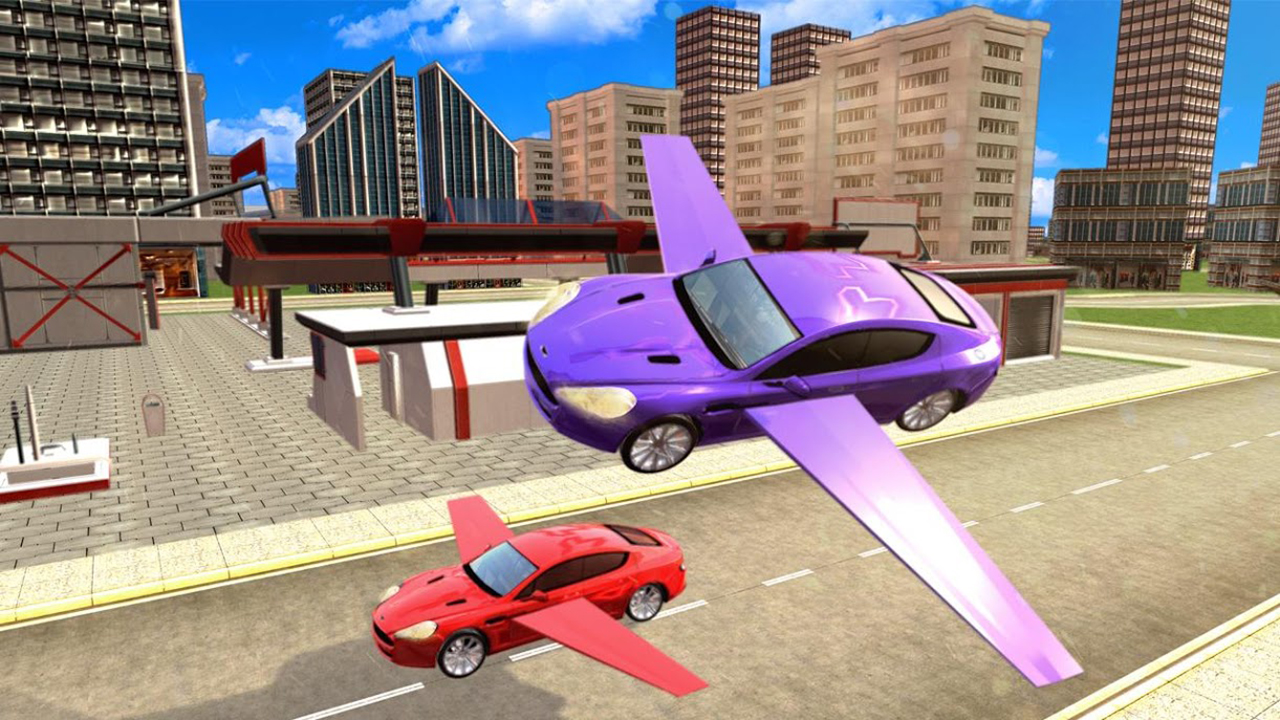 Extreme Flying Car Flight Pilot Simulator 3D: Futuristic Racing Driving ...