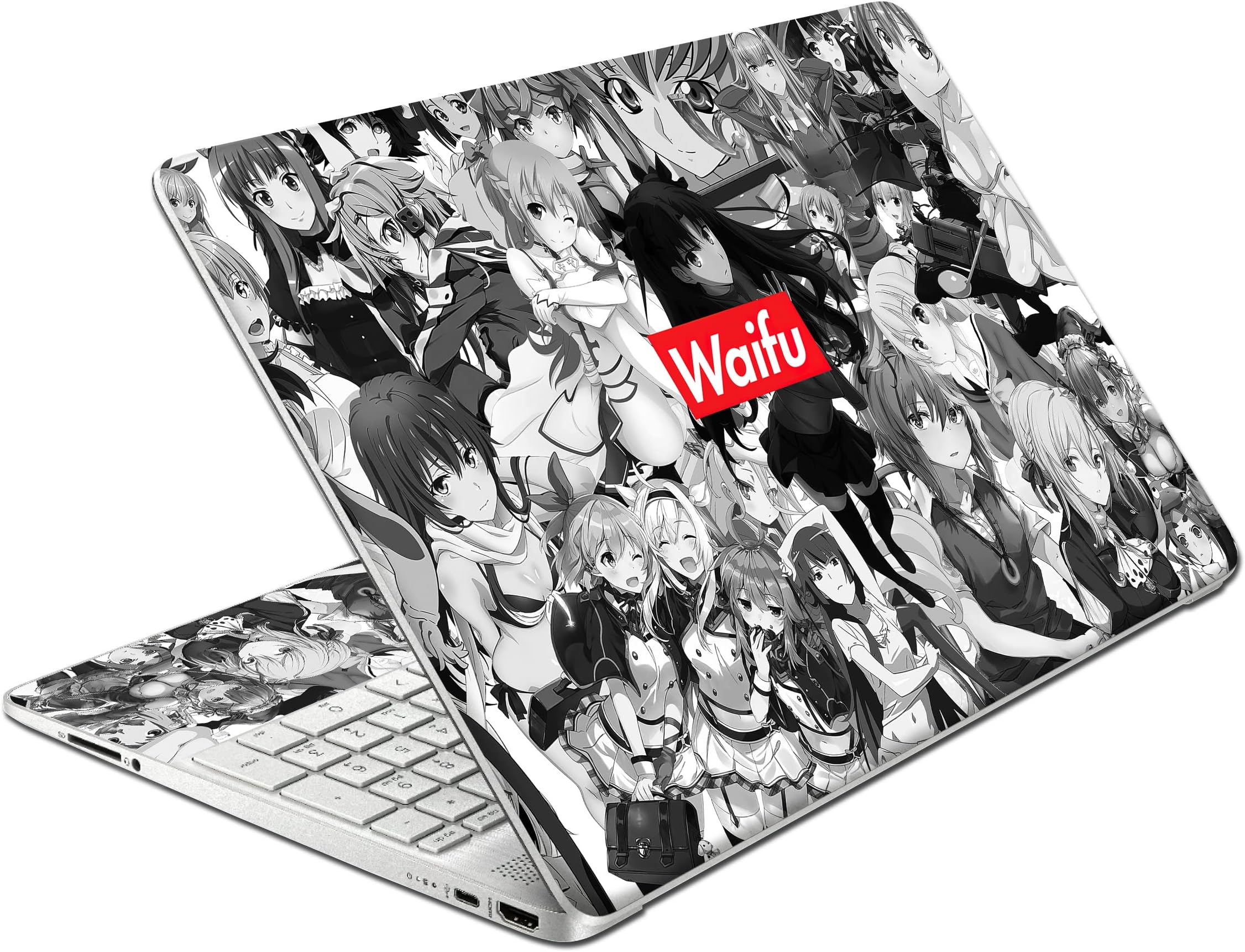 Amazon.com: Laptop Skin Decal HP 14" - Kawaii Girl Laptop Cover Sticker ...