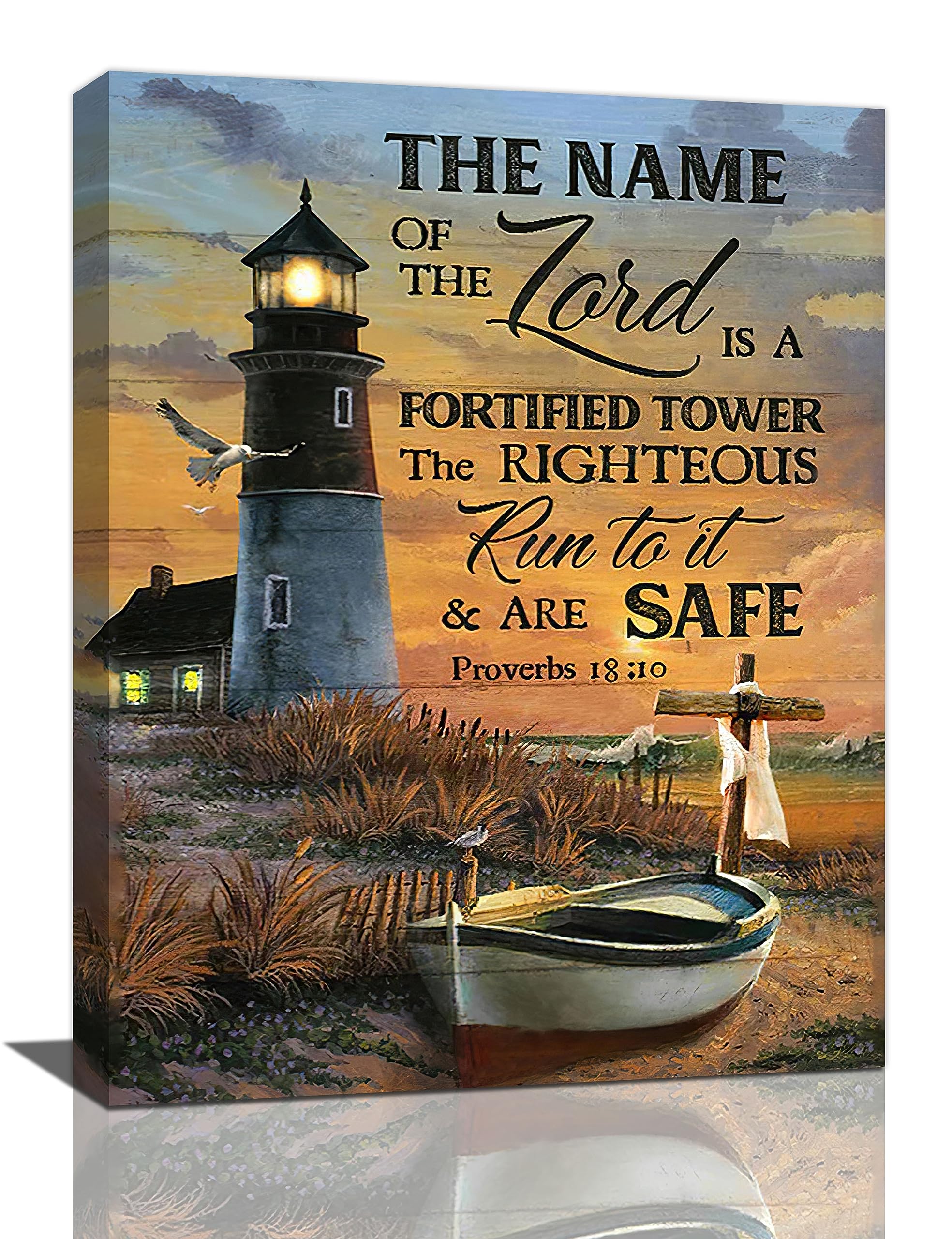 Scripture About Lighthouses Lighthouse Wall Art Christian Jesus Beach