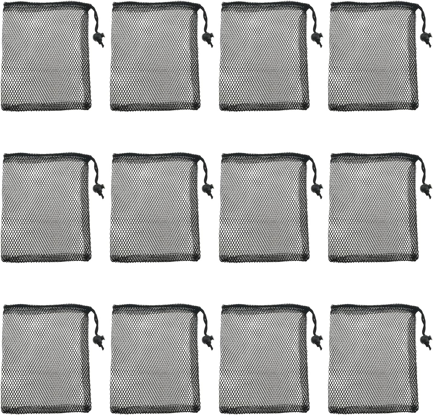 Amazon.com: FMHXG 12PCS Mesh Drawstring Nylon Bags Nylon Mesh Bags with ...