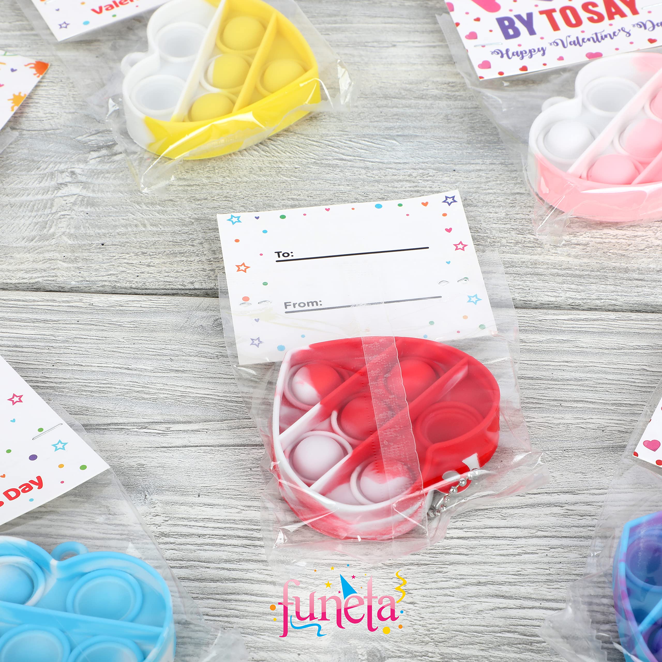 Snapklik.com : Valentines Pop Its For Kids Classroom Exchange, 30 Pack ...