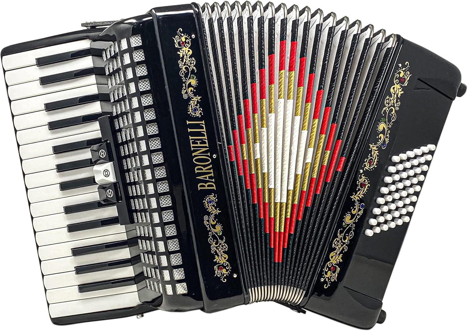 Amazon.com: Baronelli Accordion (ACPK30-BK) : Musical Instruments