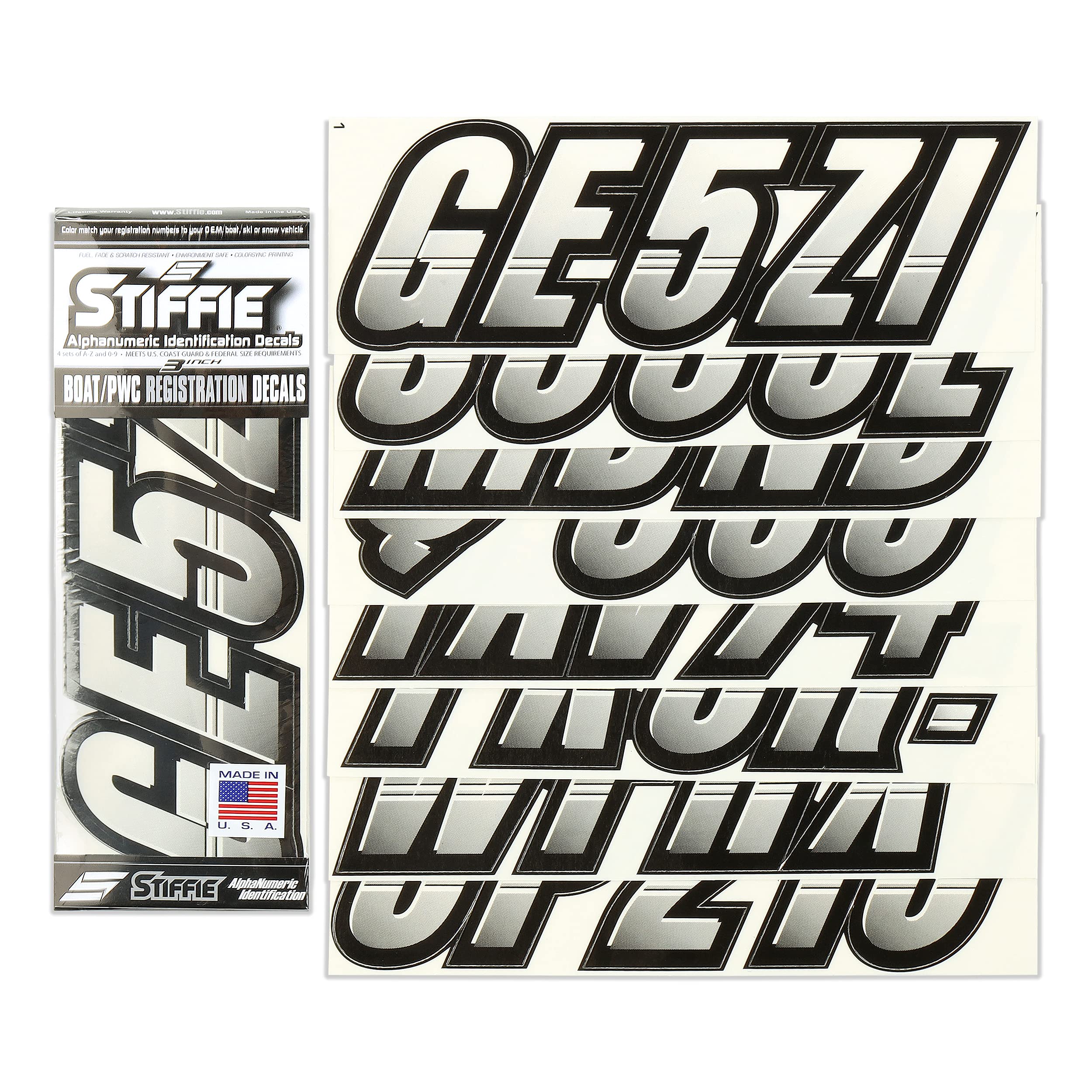 Snapklik.com : STIFFIE Techtron Transparent/Black 3" DOT Decal Kit ...