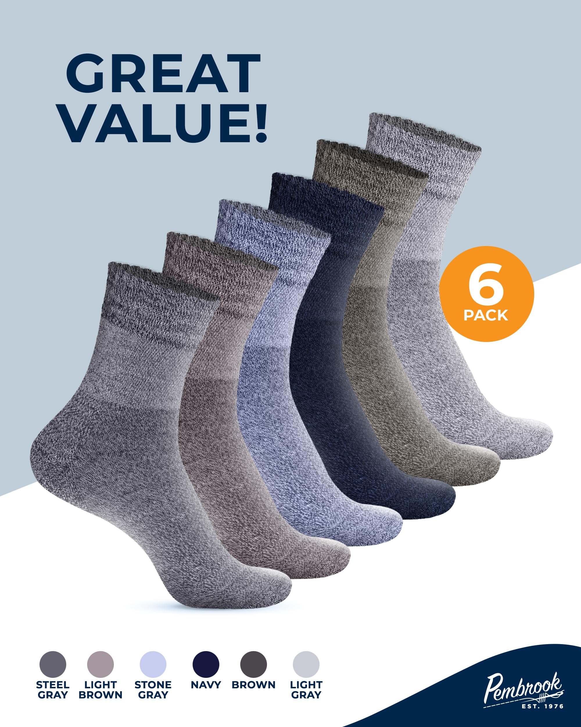 Snapklik.com : Pembrook Bamboo Viscose Diabetic Socks For Women & Men ...