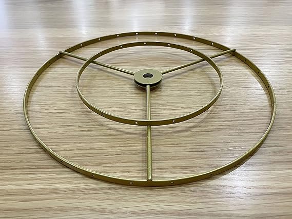RISEON Lamp shade Frame with hanging holes, DIY Lamp shade Wire Ring ...