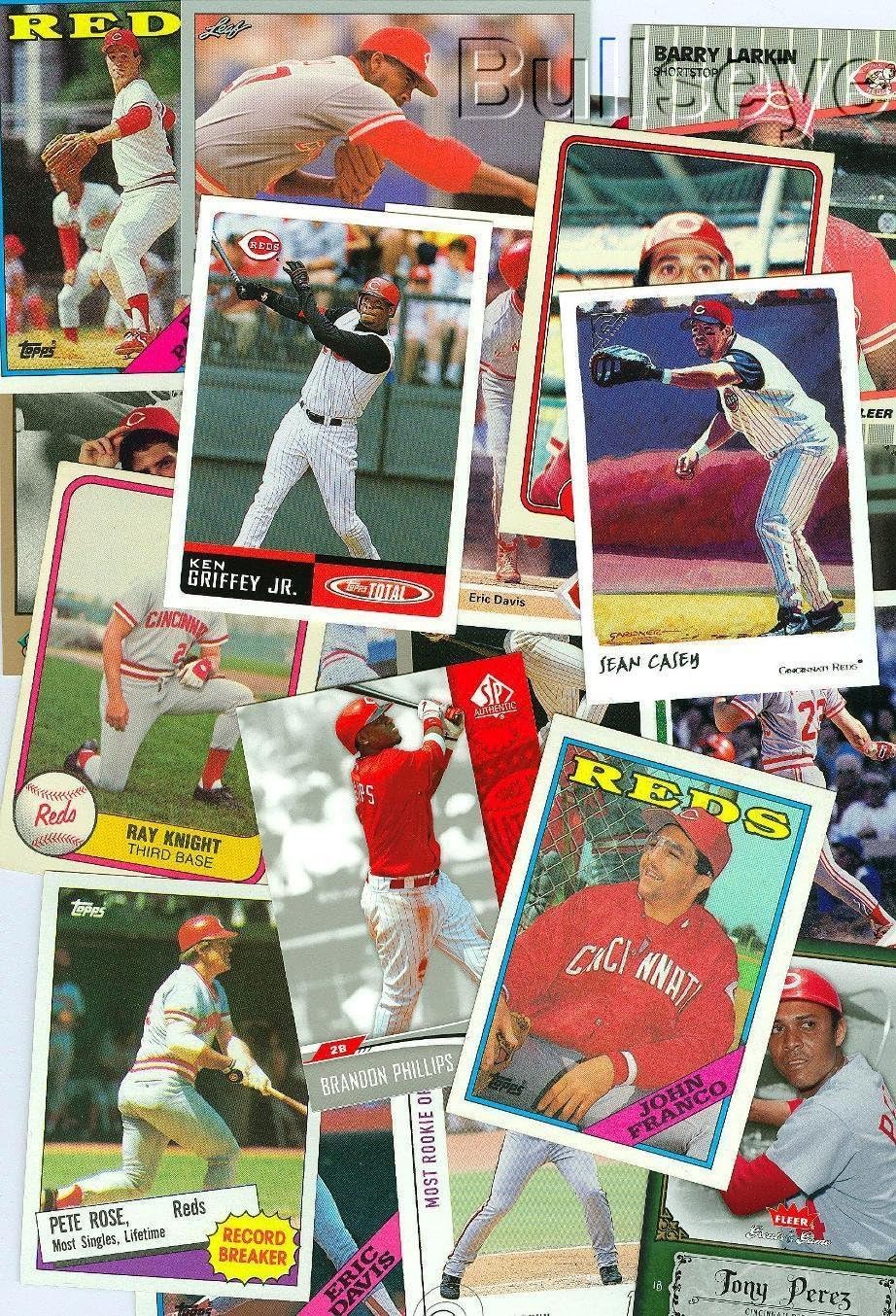 Amazon.com: Cincinnati Reds Baseball Cards - 200 Card Assortment ...