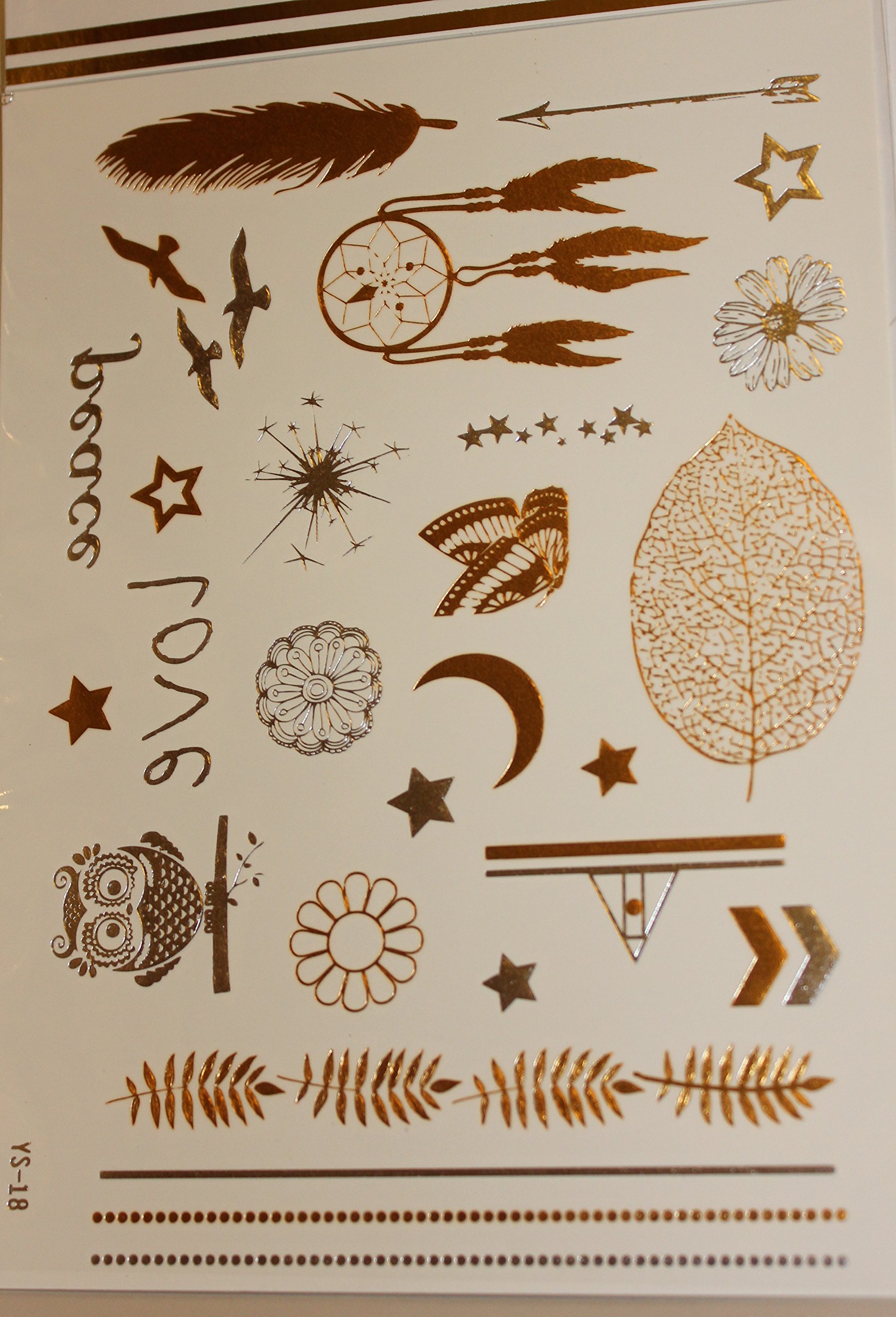 Yasi Metallic Flash Tattoos CUSTOM METALLIC TEMPORARY FLASH TATTOOS