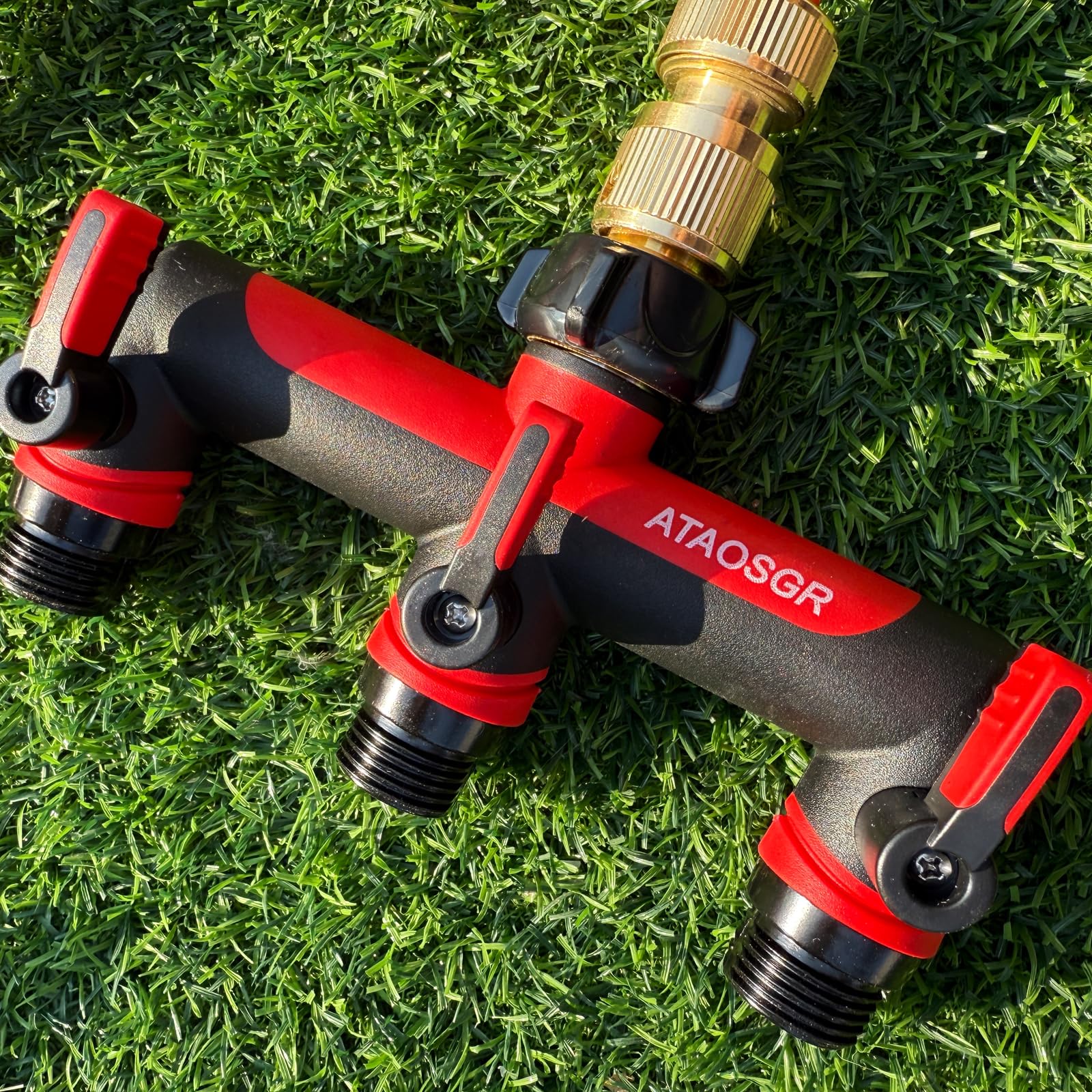 Snapklik.com : ATAOSGR Garden Hose Splitter, 3/4" 3 Way Tap Splitter ...