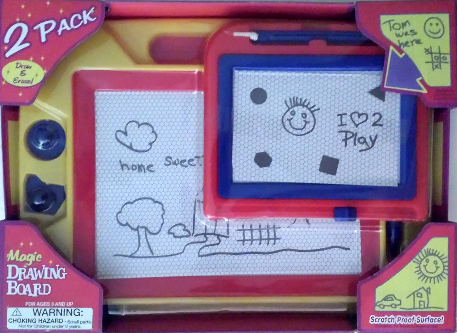 Amazon.com: Easy Write Magic 2 Pack Magnetic Drawing Board : Toys & Games