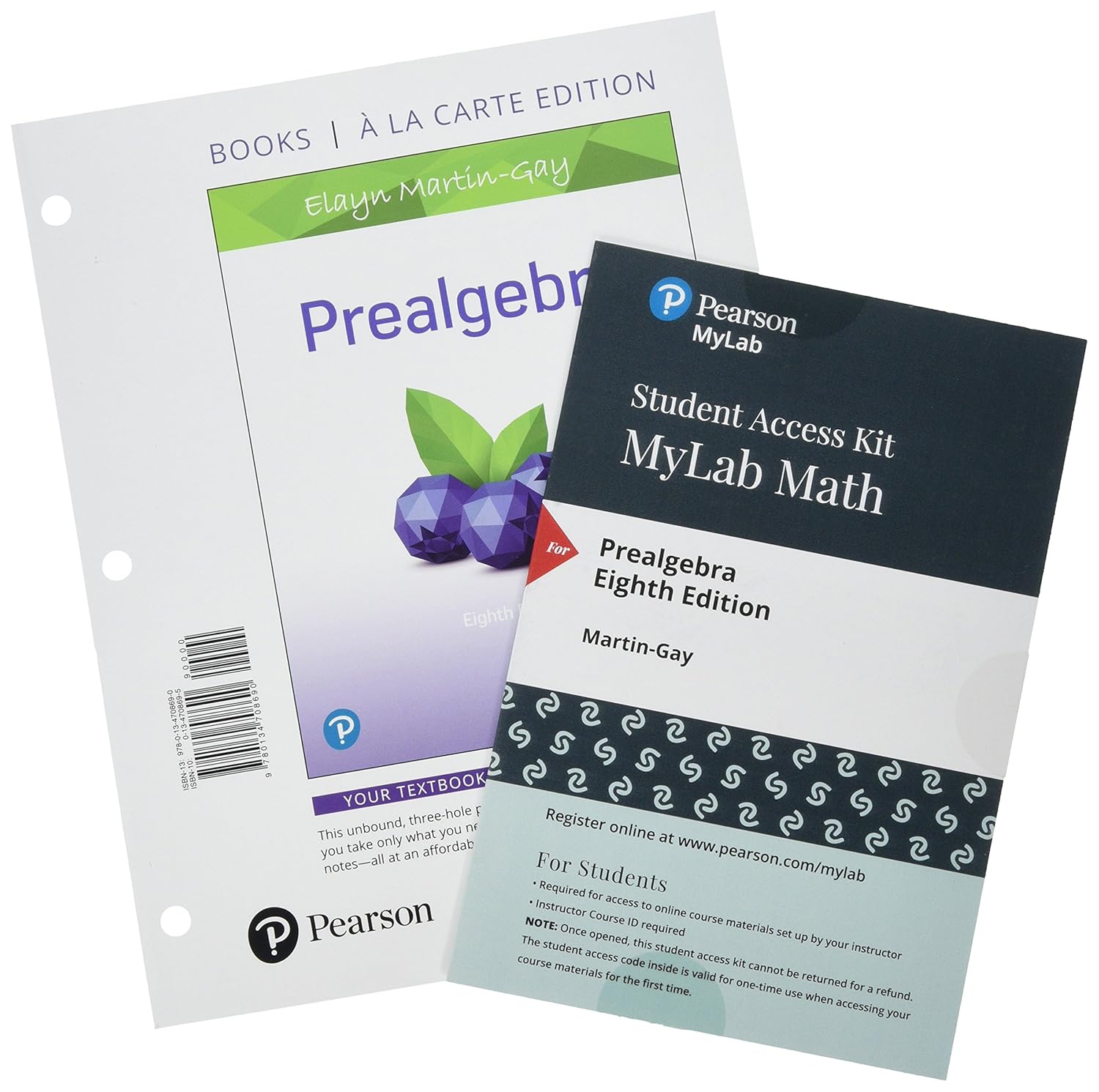 Prealgebra, Books a la Carte Edition, plus MyLab Math - 24 Month Access Card Package: Martin-Gay ...
