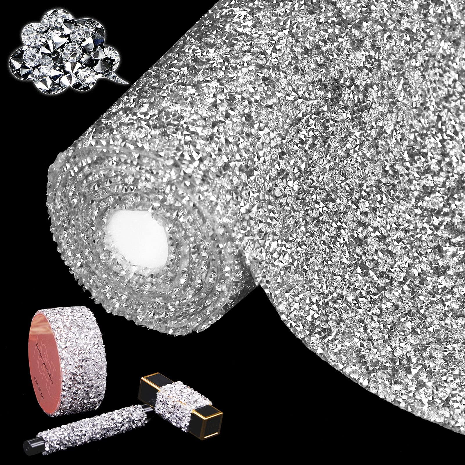 Snapklik.com : Locacrystal Bling Resin Rhinestone Sticker DIY Car ...