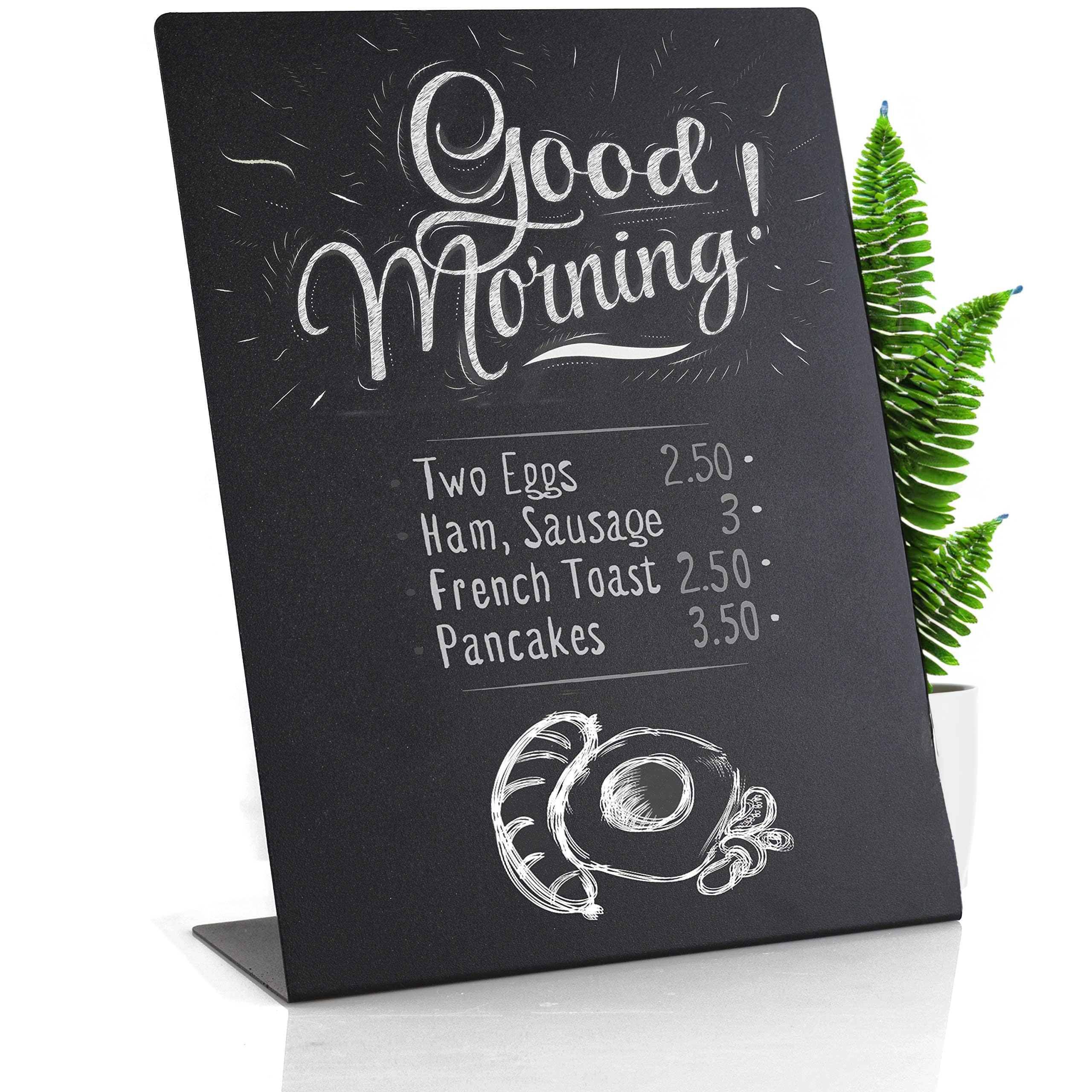 Metal Chalkboard Sign 28x22 cm - Food Signs for Party Buffet, Mini ...