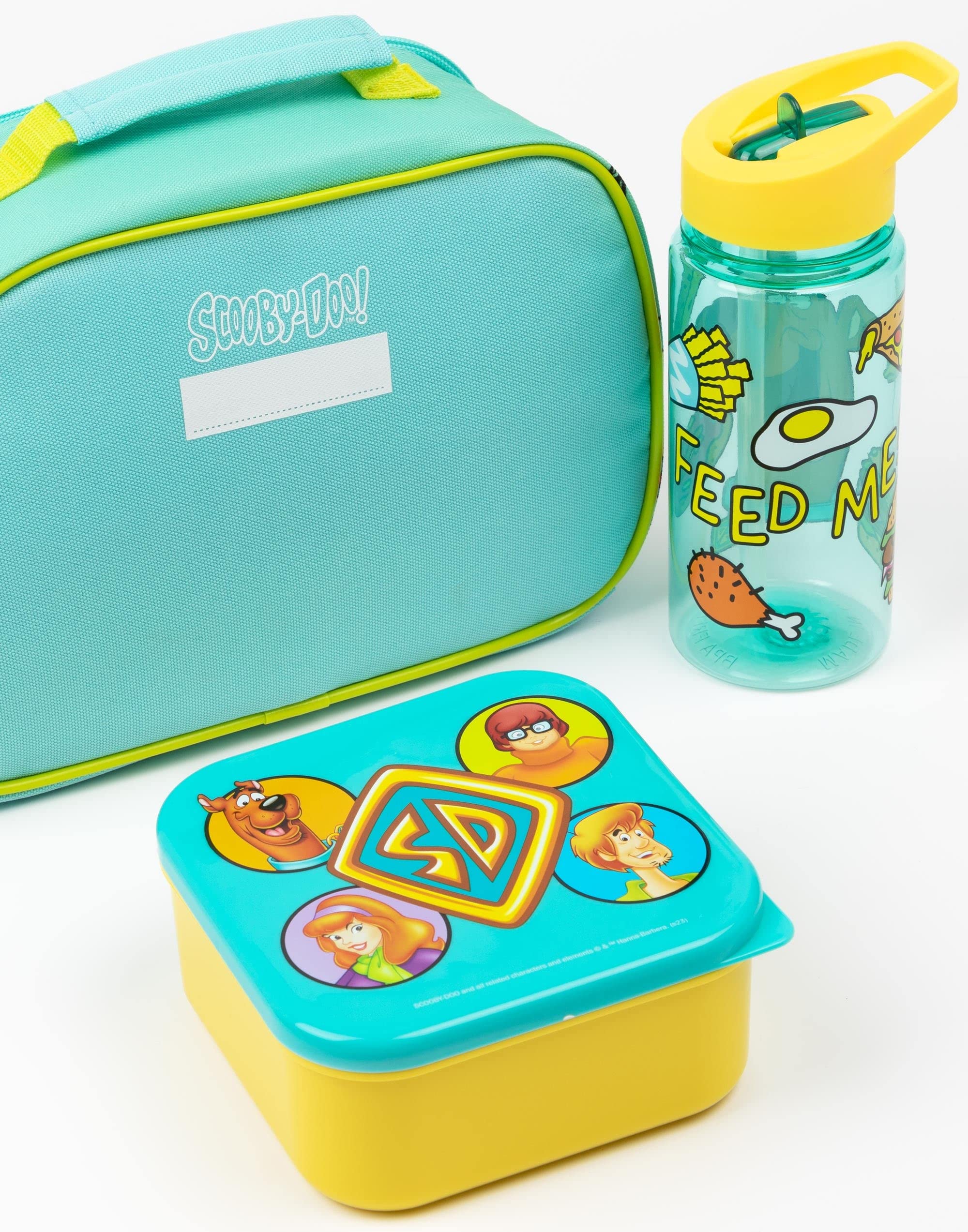 Scooby Doo Kids Lunch Box Set | 3 Piece Blue Mystery Machine Lunch Bag ...