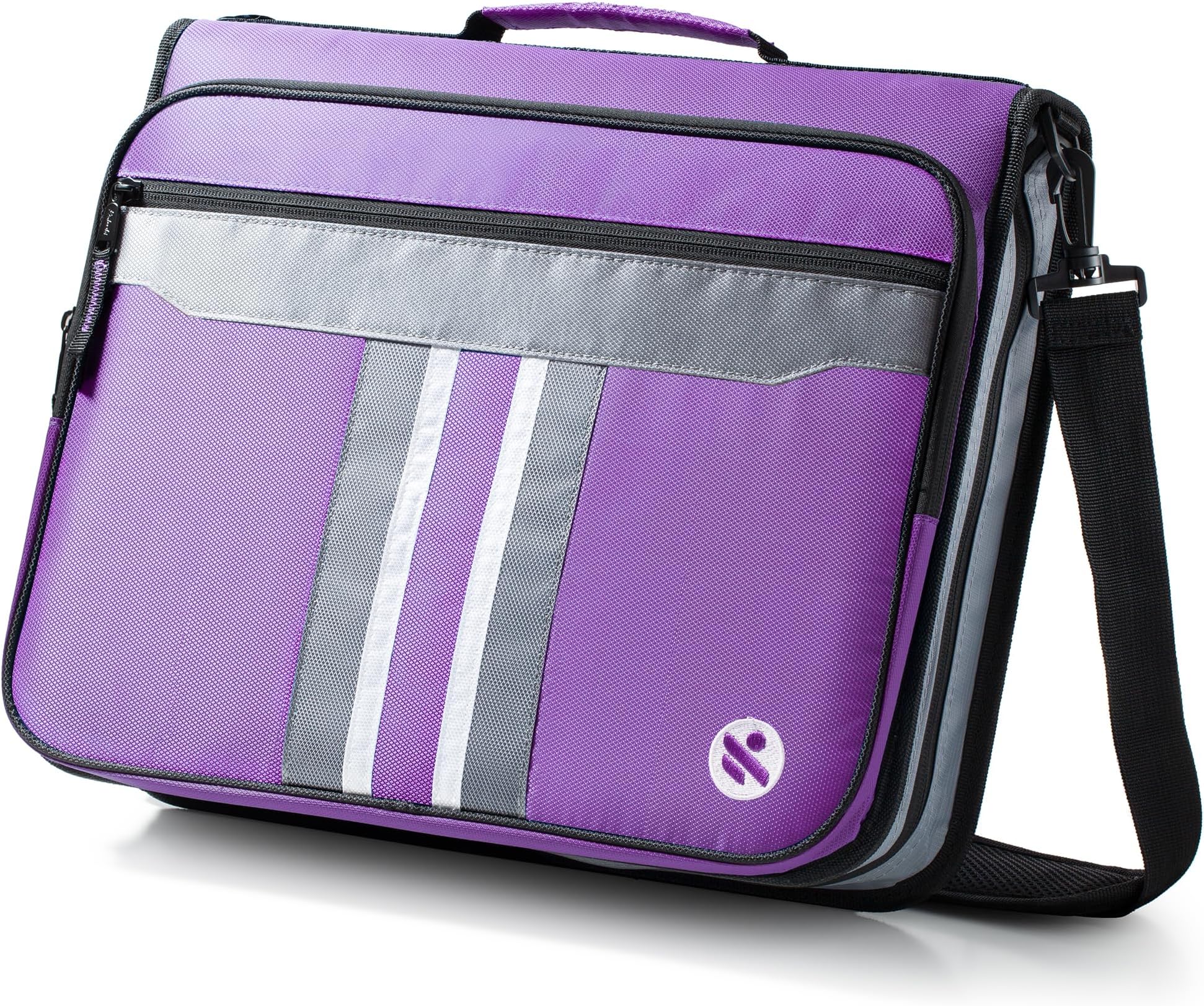 Amazon.com : Kinbashi 2-Inch 3 Rings Zipper Binder, Holds 15-Inch ...