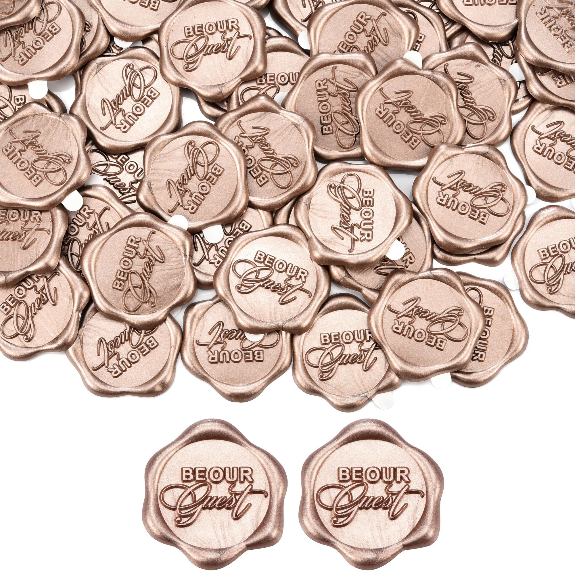 1 x Brand New Mogokoyo 50Pcs Wax Seal Stickers, 1.14inch 29mm Champagne ...