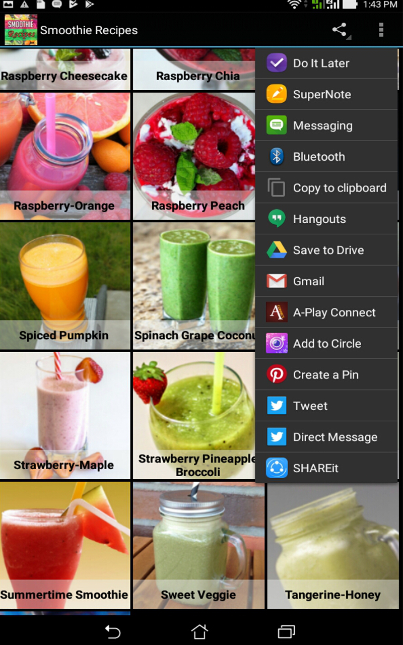 Smoothie Recipes - App on Amazon Appstore